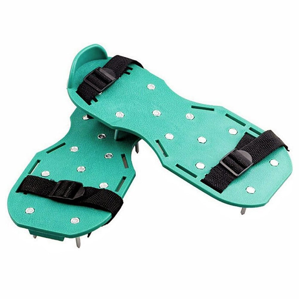 Spike Aerator Lawn Shoes With Adjustable Belt - Essential Gardening ...