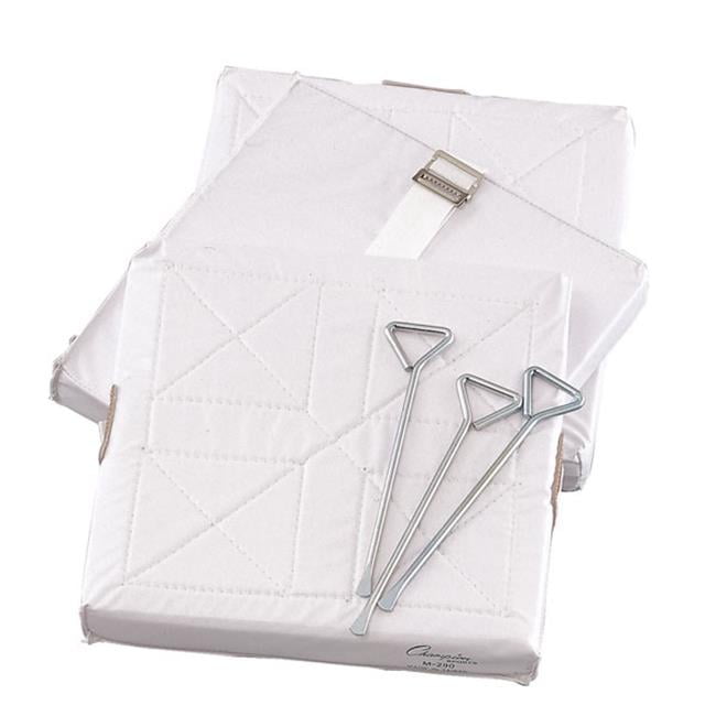 Spike Foam Filled Quilted Cover Base Set, White - Set of 3 - Walmart.com