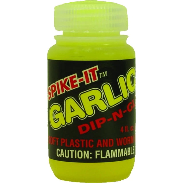 Spike-It 43001 Dip-N-Glo Soft Plastic Lure Dye, 4oz, Garlic Scent ...