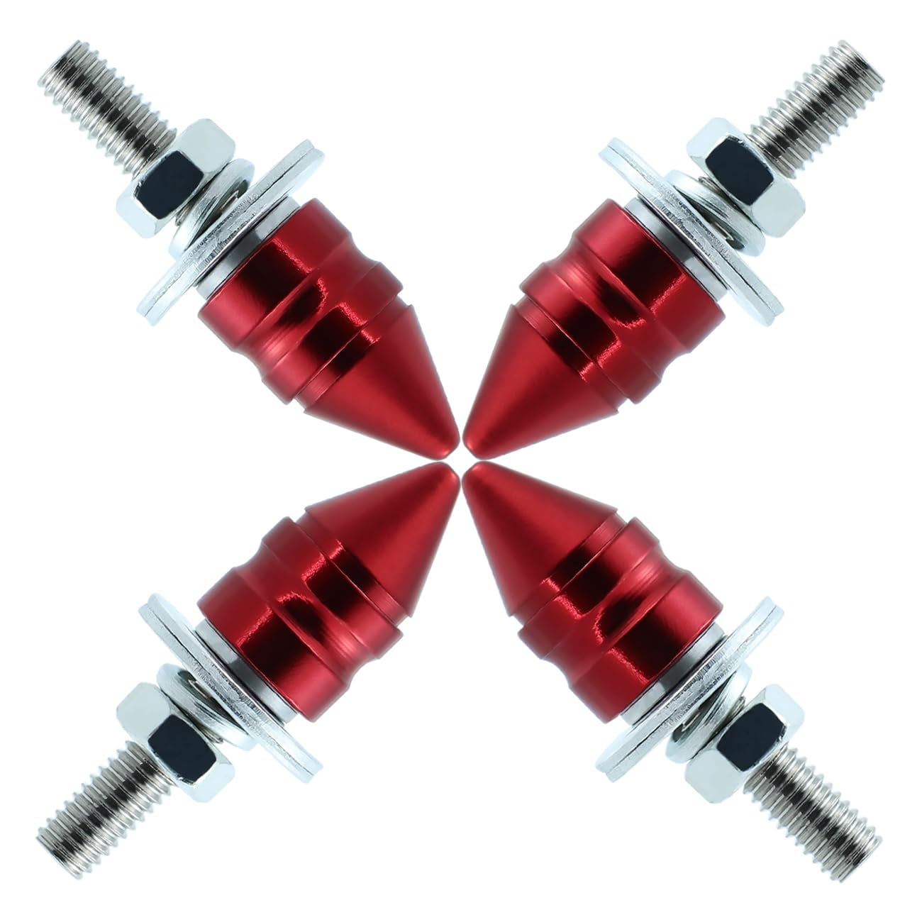 Spike License Plate Screw Fasteners Kit License Plate Bolts Decoration ...