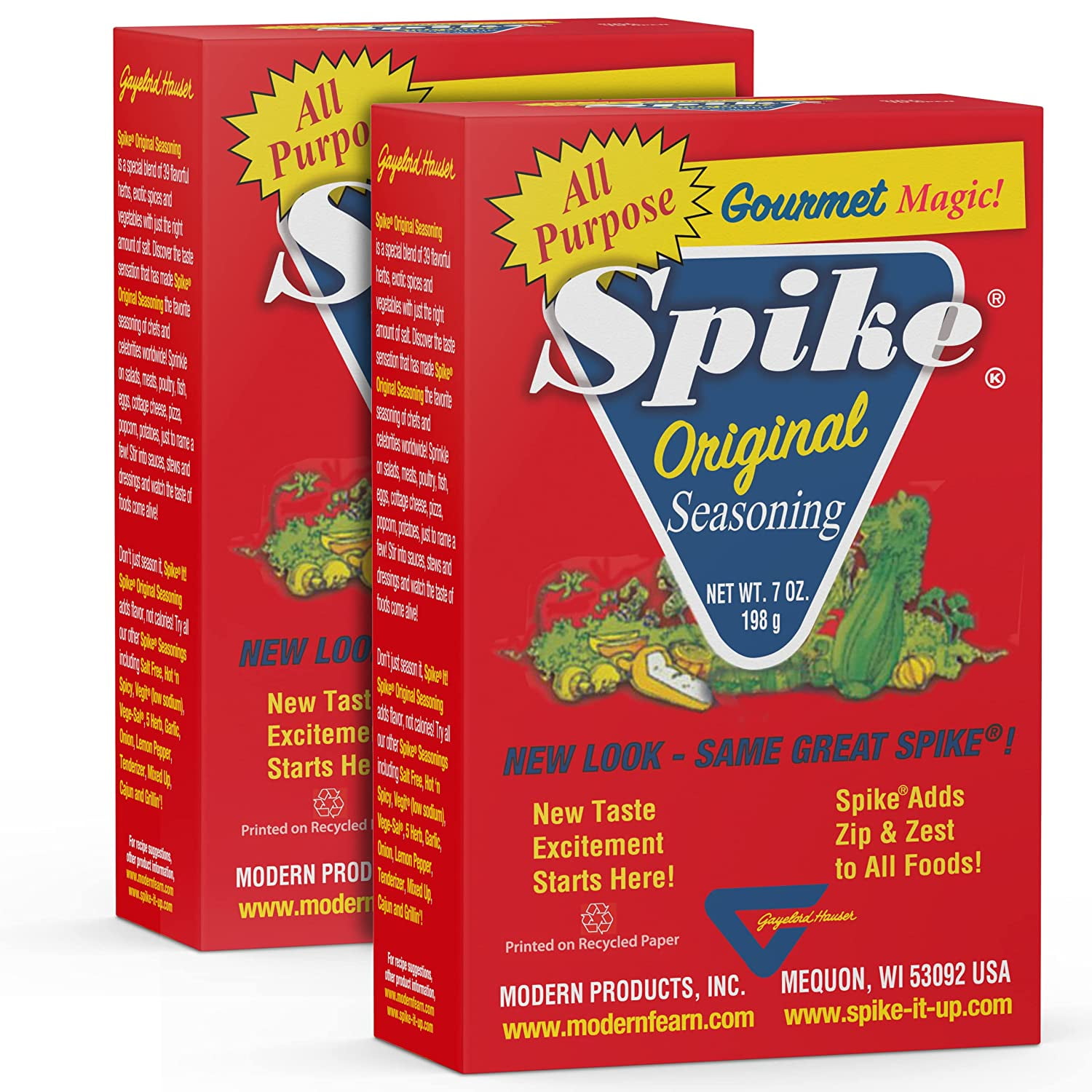 Spike Original All-Purpose Seasoning, Salt Spice, All Natural, Low ...
