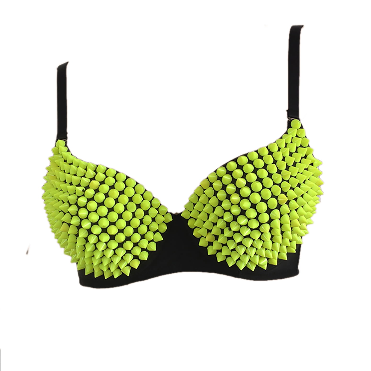 Spike Rave Halloween Samba Fusion Belly Dancer Dance Bra for Parties ...