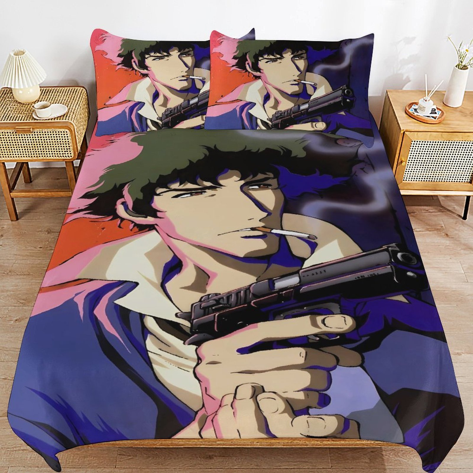 Spike Spiegel Cowboy Bebop Bed Duvet Cover Microfiber Bedding Sets 3D ...