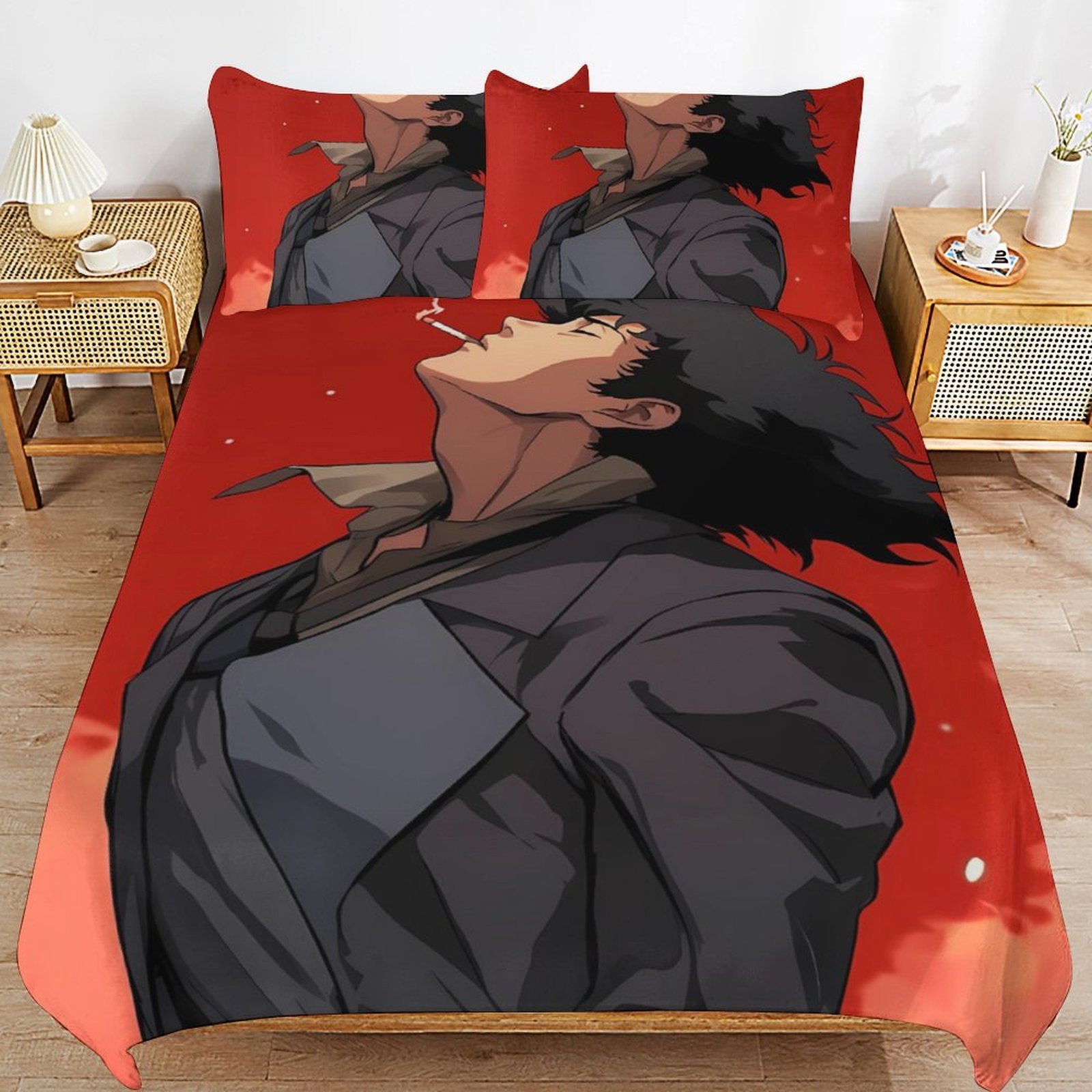 Spike Spiegel Cowboy Bebop Bed Duvet Cover Microfiber Bedding Sets 3D ...