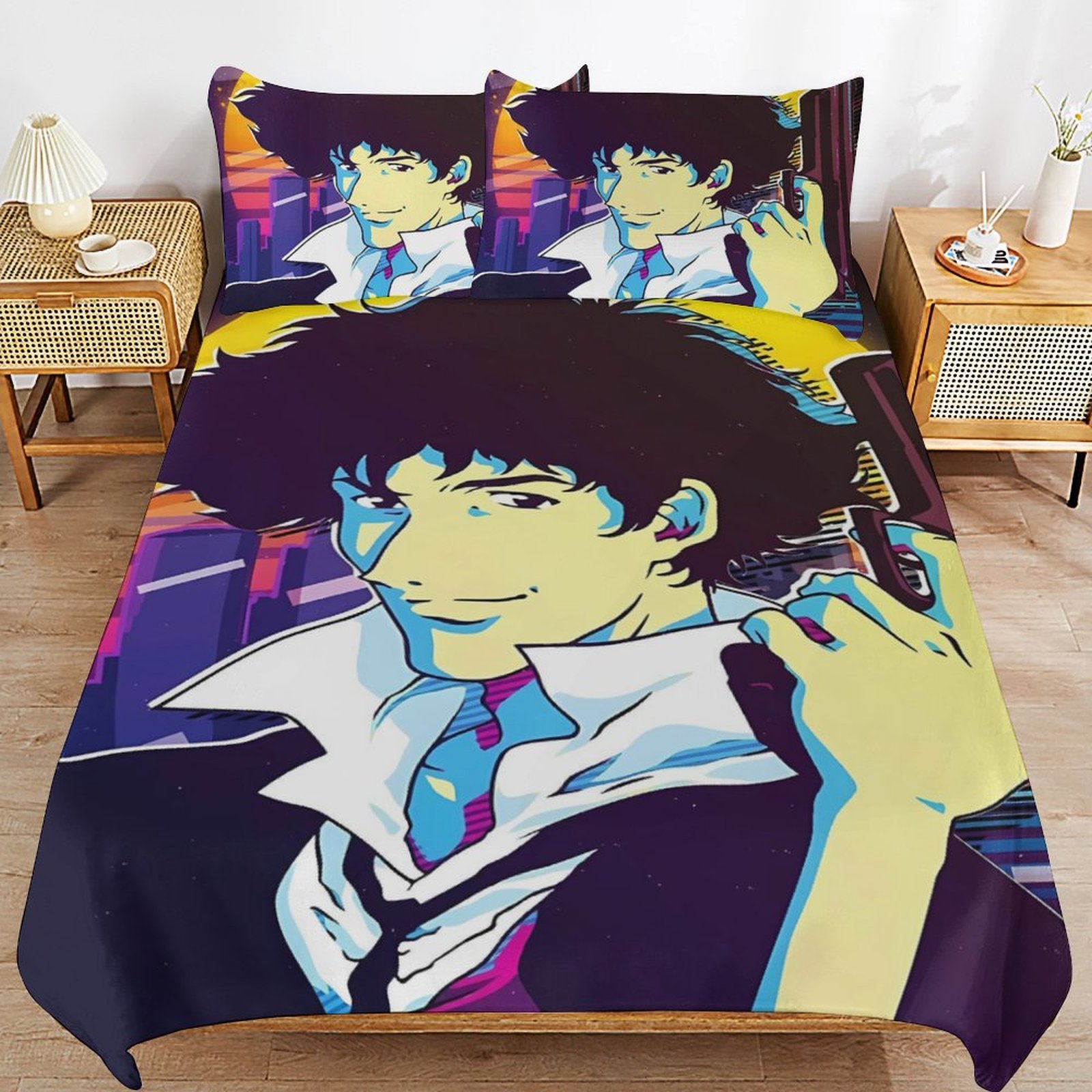 Spike Spiegel Cowboy Bebop Bed Duvet Cover Microfiber Bedding Sets 3D ...