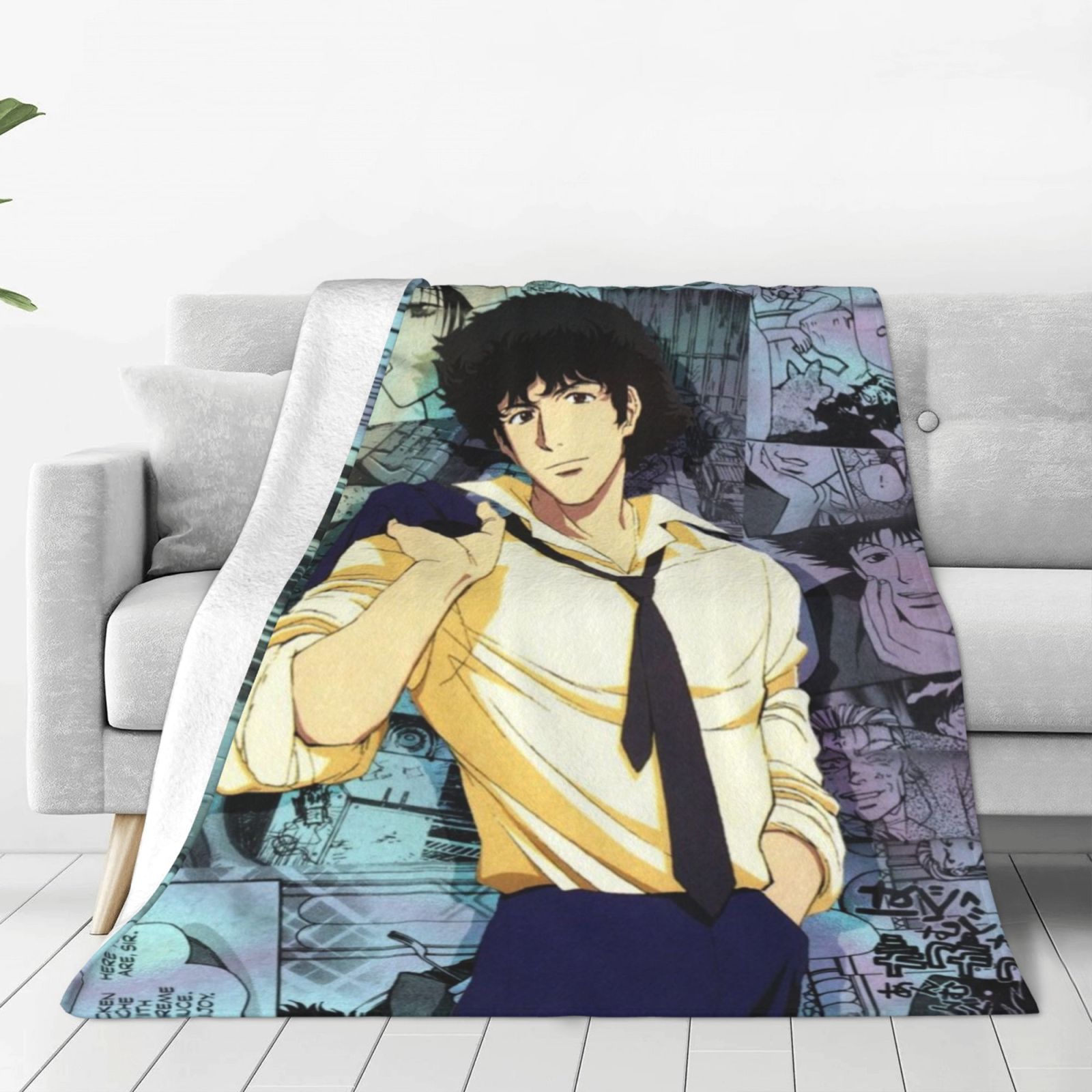Spike Spiegel Cowboy Bebop Throw Blanket Couch Bed Sofa Soft ...