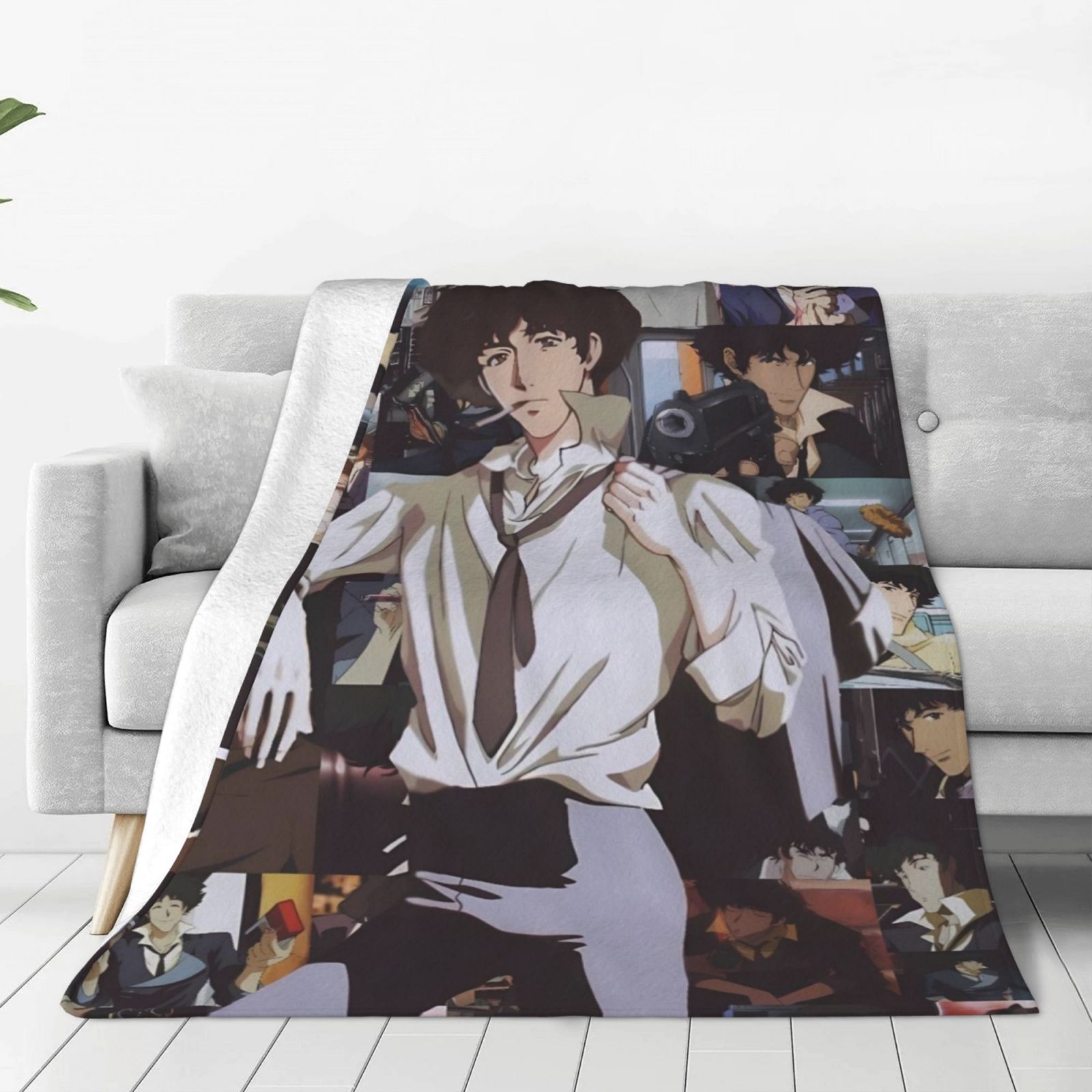Spike Spiegel Cowboy Bebop Throw Blanket Couch Bed Sofa Soft ...