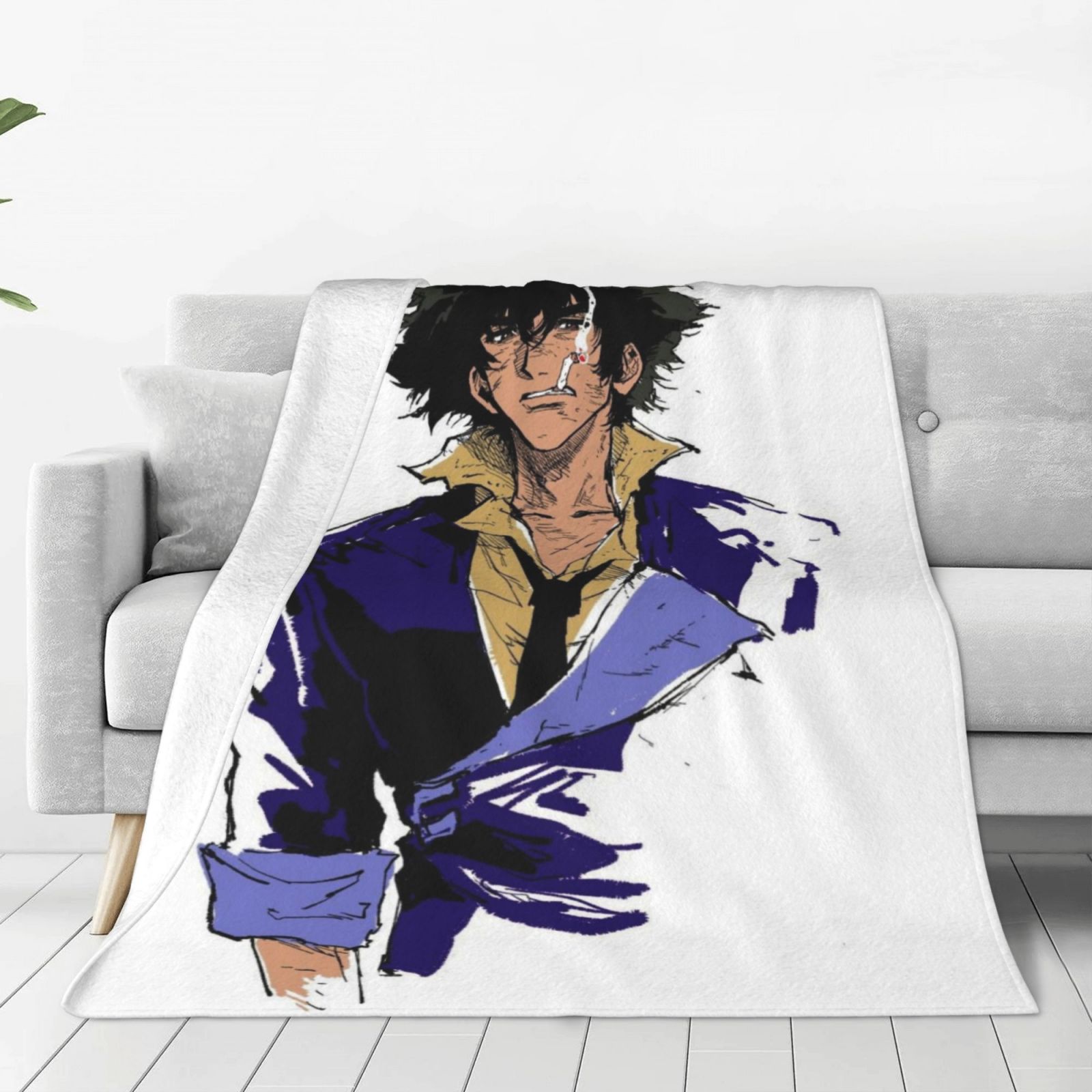 Spike Spiegel Cowboy Bebop Throw Blanket Couch Bed Sofa Soft ...