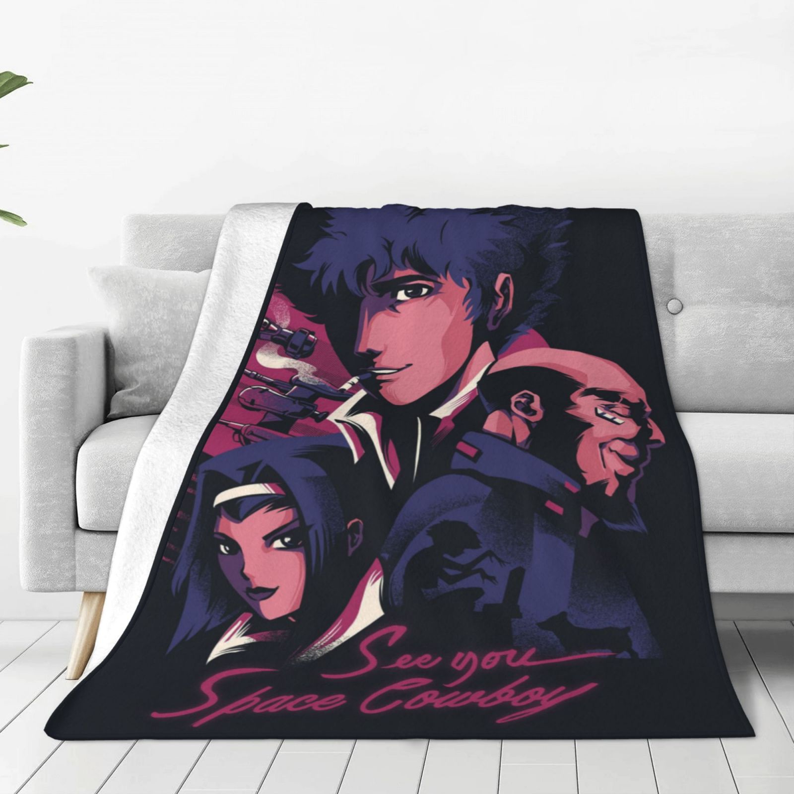 Spike Spiegel Cowboy Bebop Throw Blanket Couch Bed Sofa Soft ...