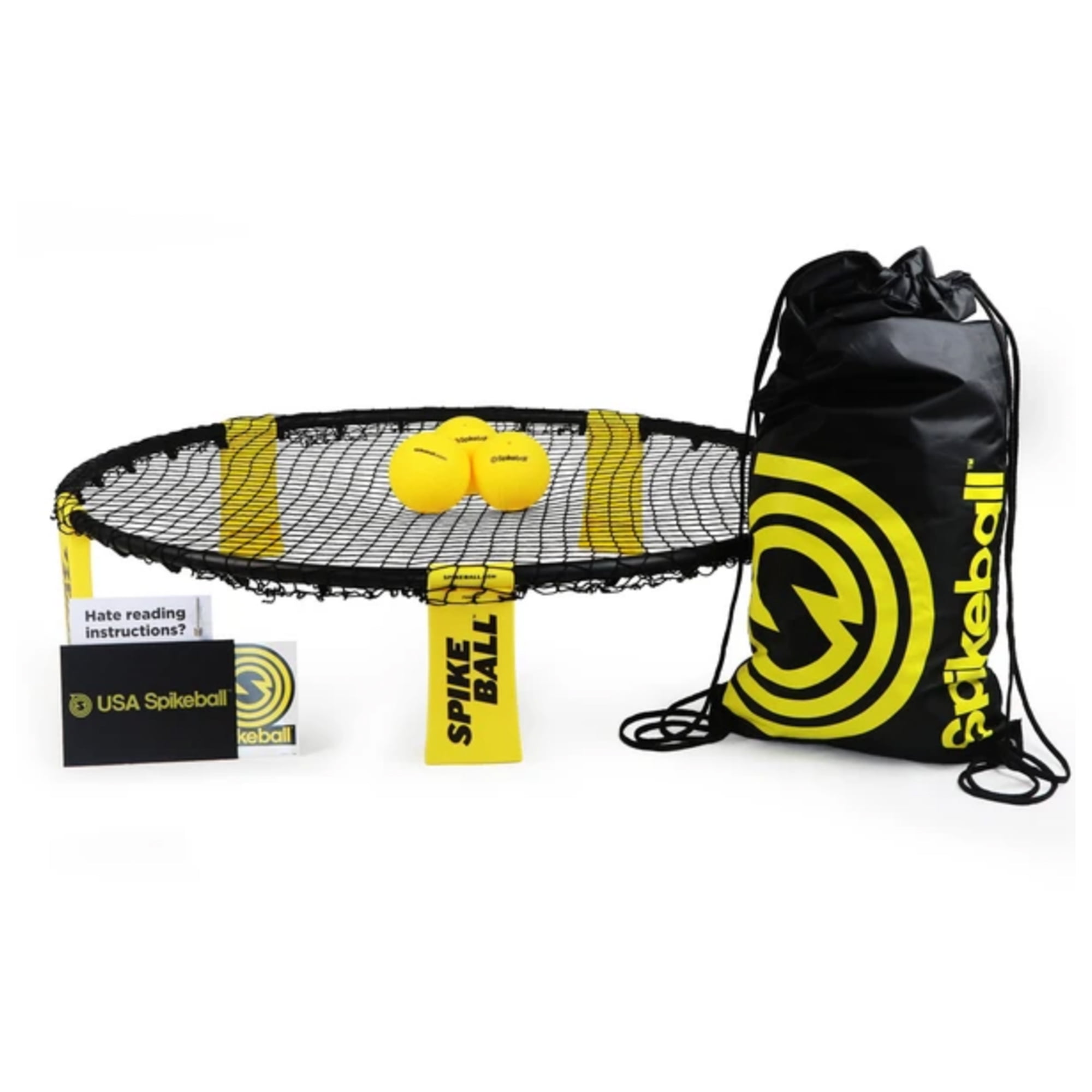 Spikeball Outdoor Yard Game Kit: Portable, Foldable, 3-Ball Set with ...