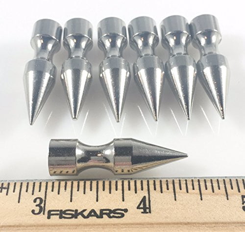 Spikes Metal Screwback 1 3/8" Long 10 Spikes, 10 Screws - Walmart.com