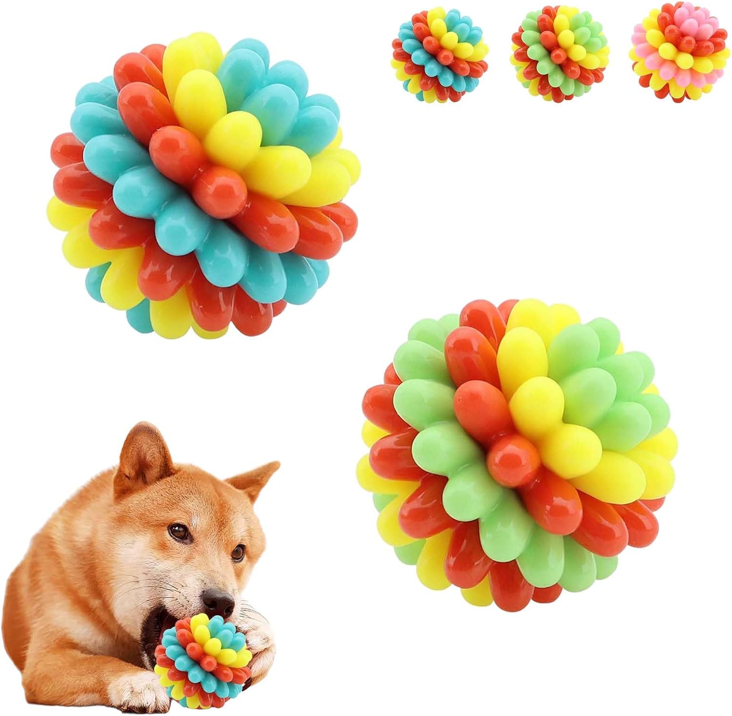 Spiky Balls for Dogs, Lettuce Pets Dog Toys, Lettuce Pets Chew Ball ...