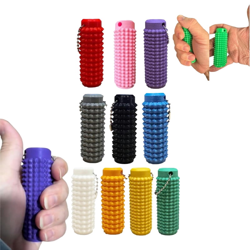 Spiky Fidget Toys Keychain,the Roller Keyring, Featuring Little Ouchies ...