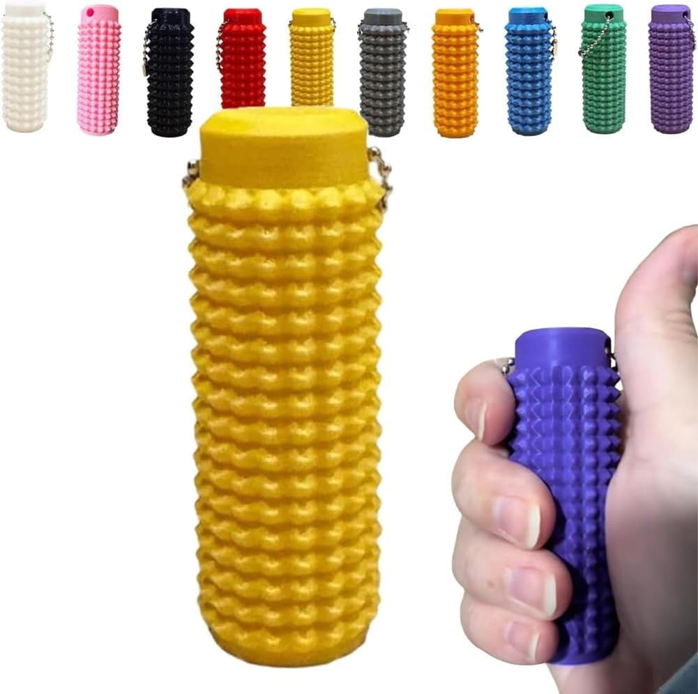 Spiky Grippie Stim Keychain, Anxiety Relief Pain Stim Bumpy Fidget Keychain, Stress, ADHD ...