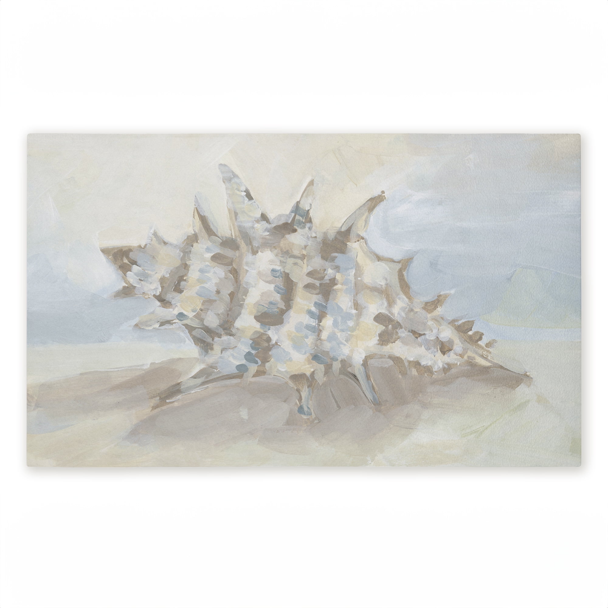 Spiky Seashell on Shore Printed Outdoor Door Mat, design by JJ Design ...