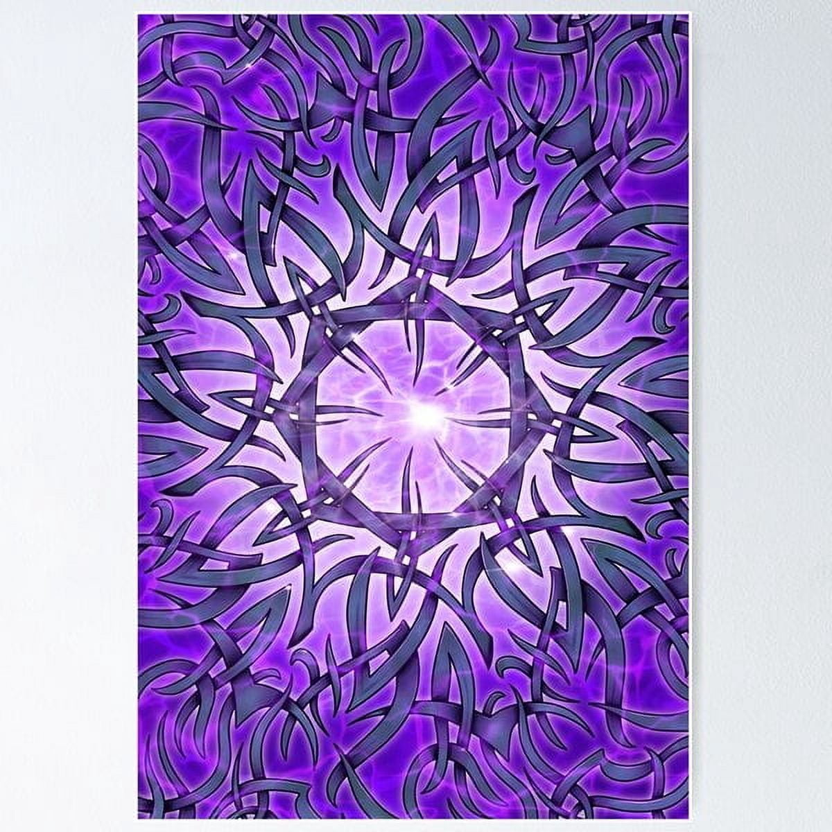 Spiky Swirls Poster Wall Art, Modern Wall Decor For Living Room Bedroom ...