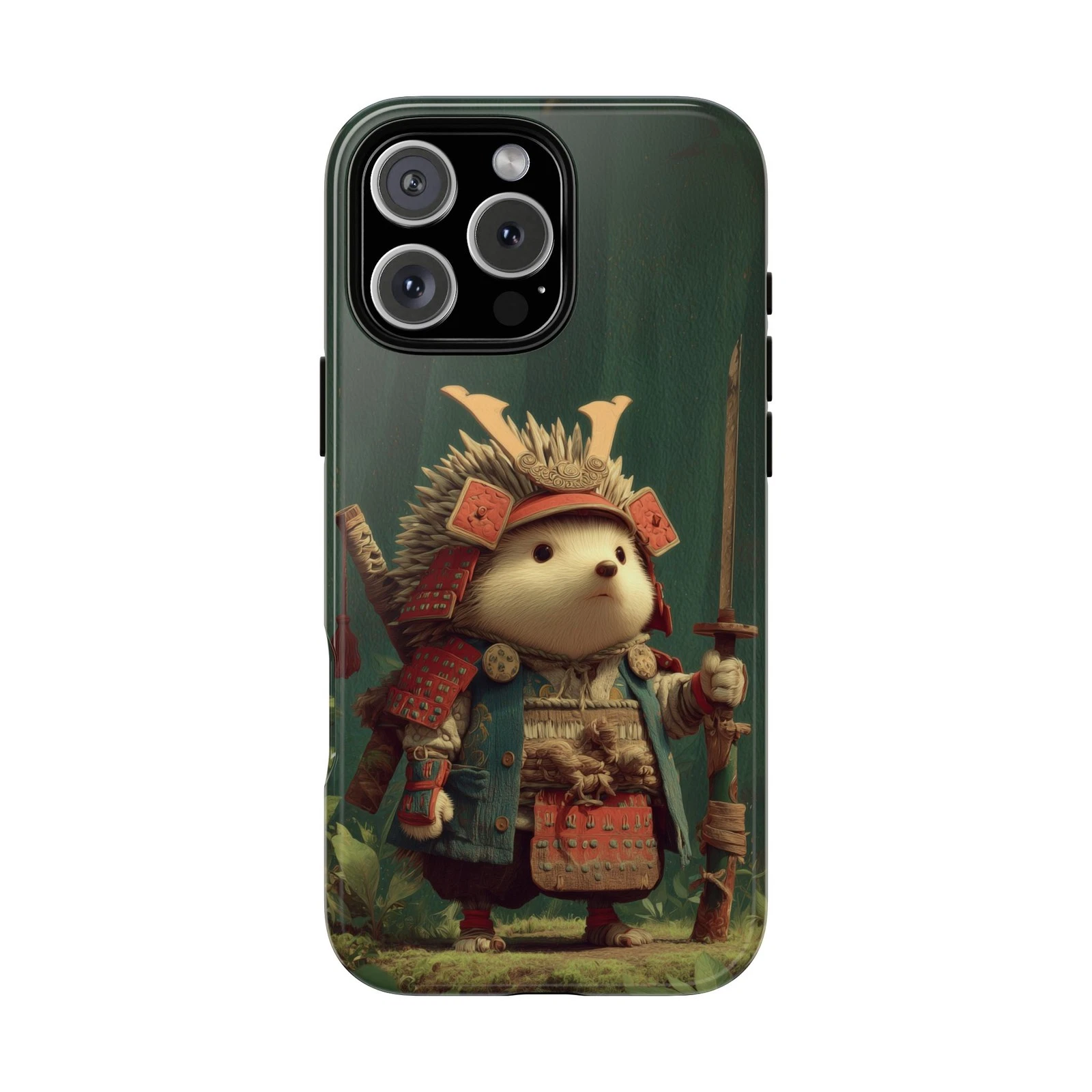 Spiky Swordsman Hedgehog Warrior Case for iPhone 17 through 11 Pro Max ...