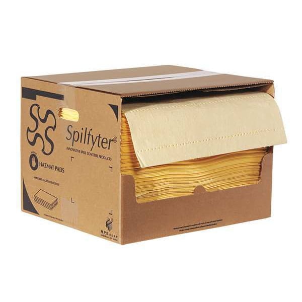 Spilfyter Absorbent Pad,Chem/Hazmat,Yellow,PK200 S2-70 - Walmart.com