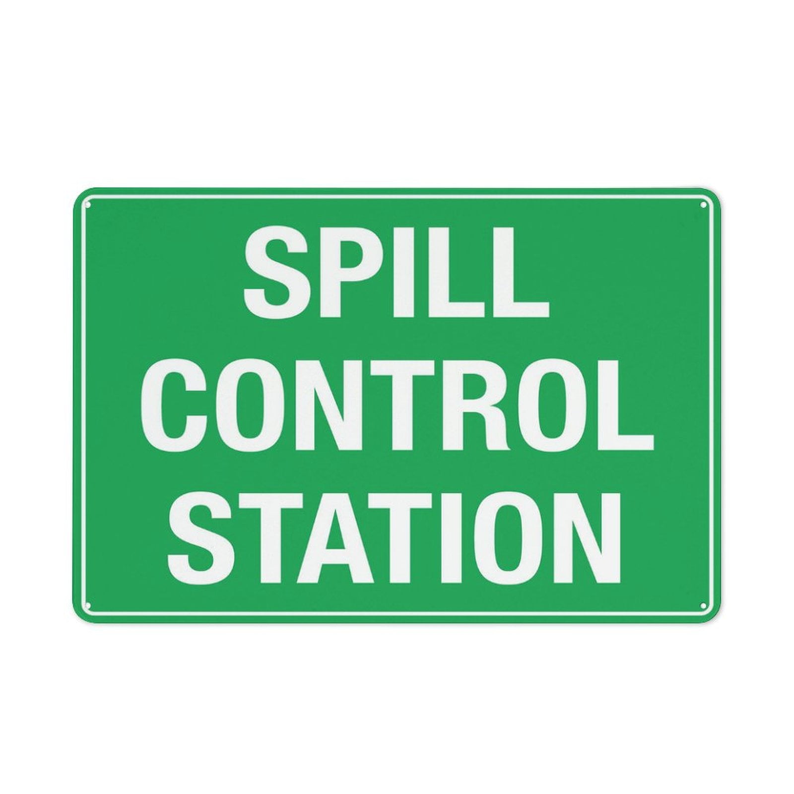 Spill Control Station Sign Outdoor Metal Sign - 12 X 8 Metal Signs For ...