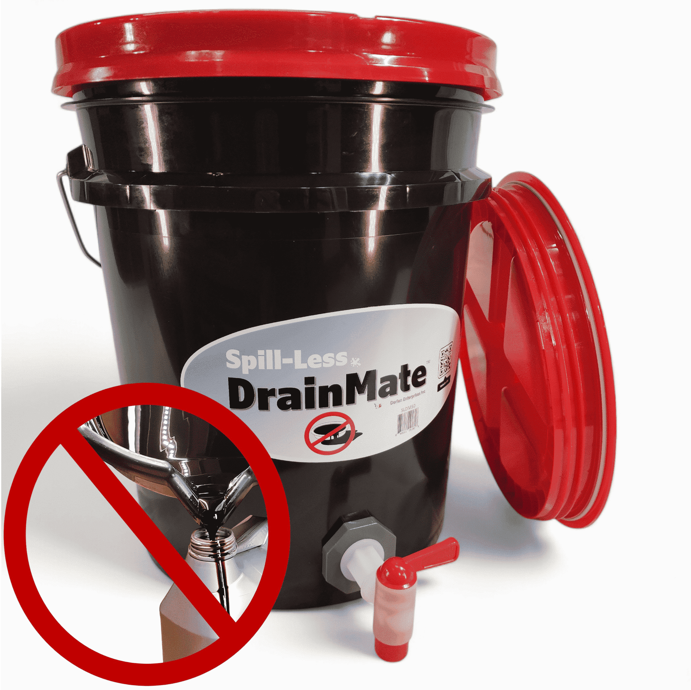 Leak Proof Oil Pan Spill-Less DrainMate Oil Drain Pan & Transport ...