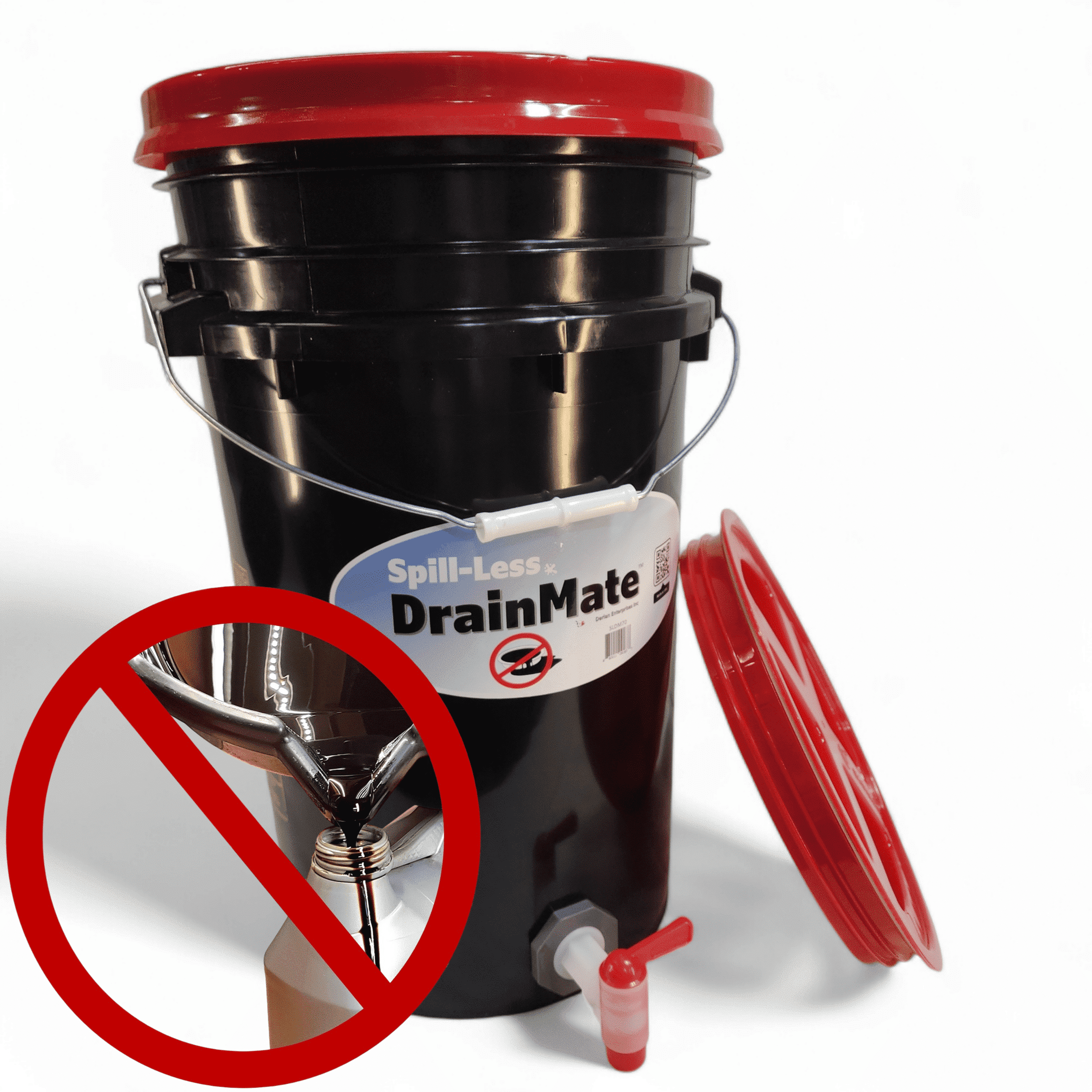 Spill-Less DrainMate™ 28 Quart Oil Drain Pan / Container - Made in USA ...