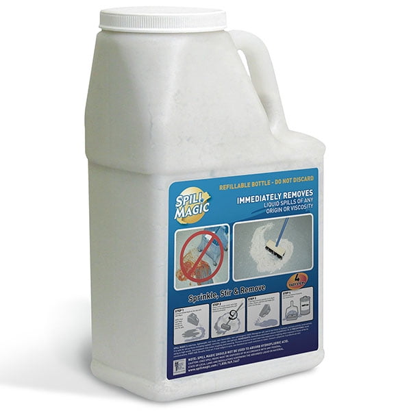 Spill Magic Absorbent Powder w/ Refillable Plastic Bottle, 3 lb (3 Unit ...