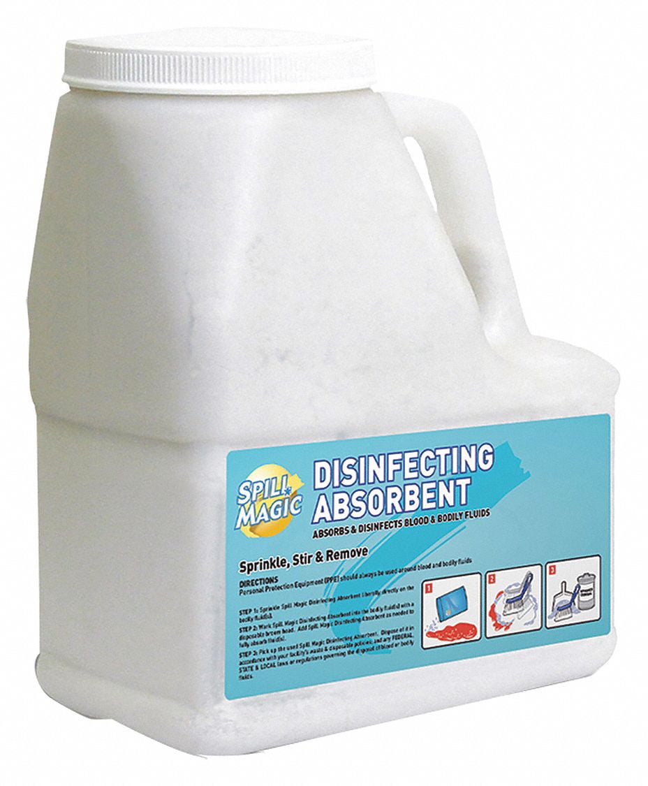 Spill Magic Disinfecting Absorbent Powder,White,5" L SMD209 - Walmart.com