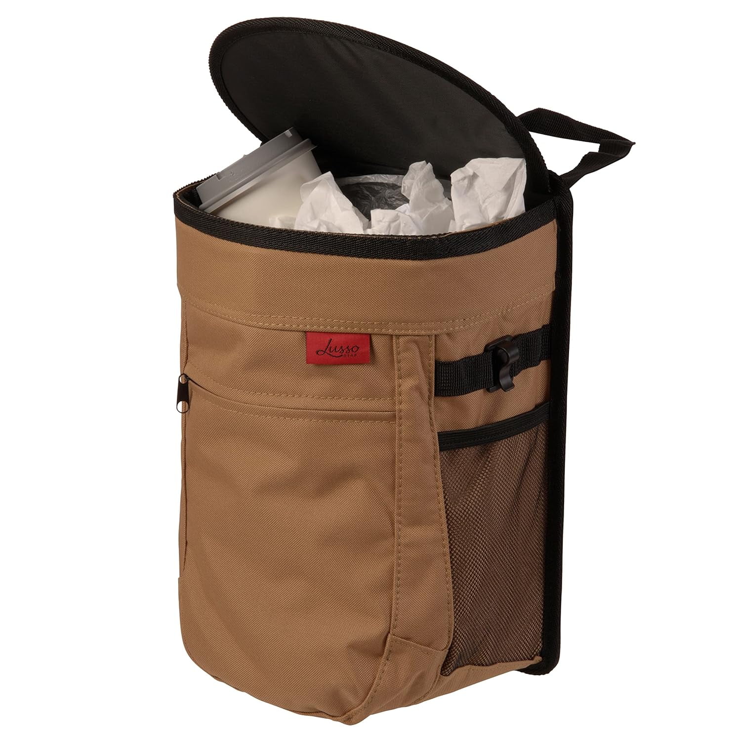 Spill-Proof Car Trash Can - Easy to Clean Hanging Garbage Bin - Leak ...