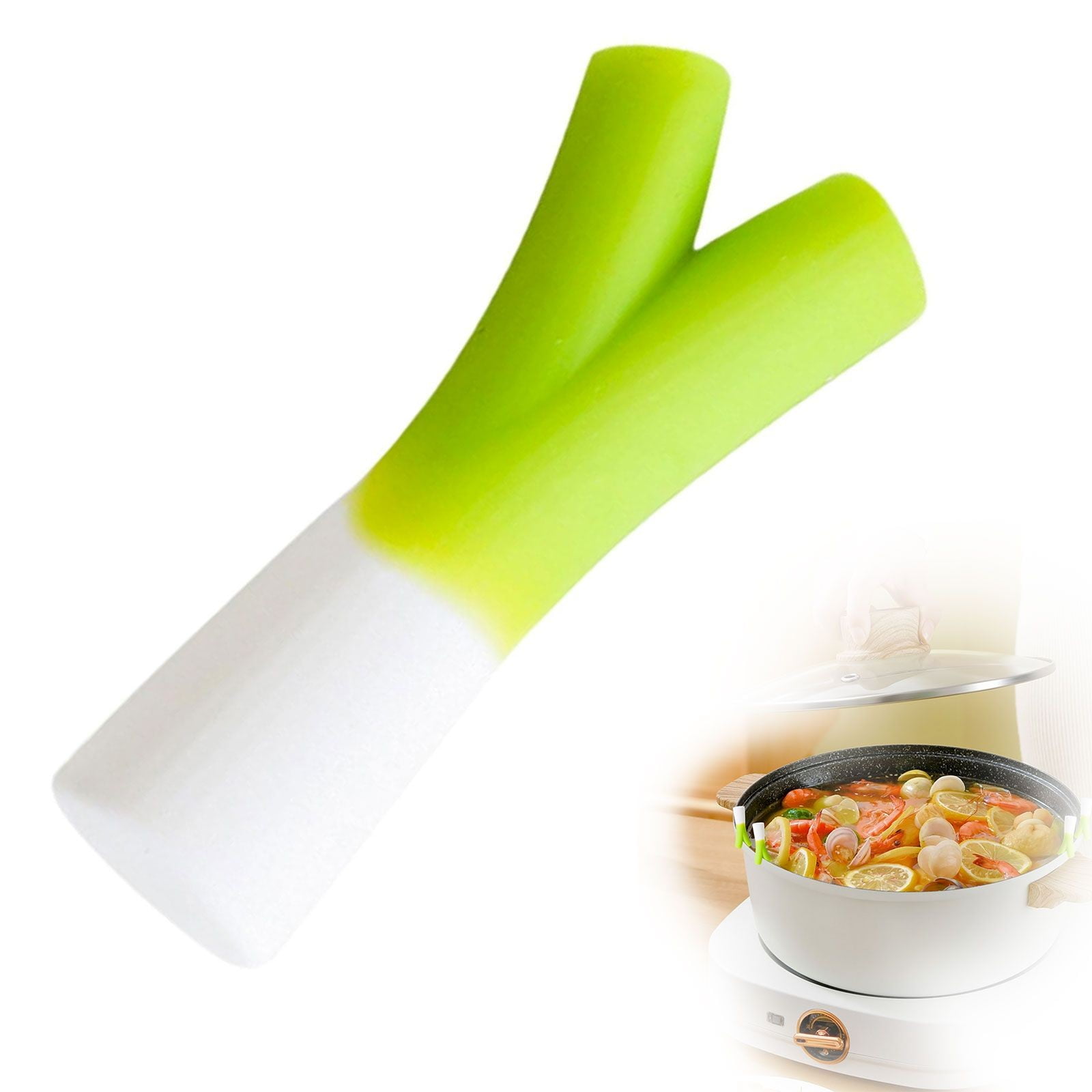 Spill Proof Lid Lifter Kitchen Gadget Pot Lid Holder Silicone Spill ...