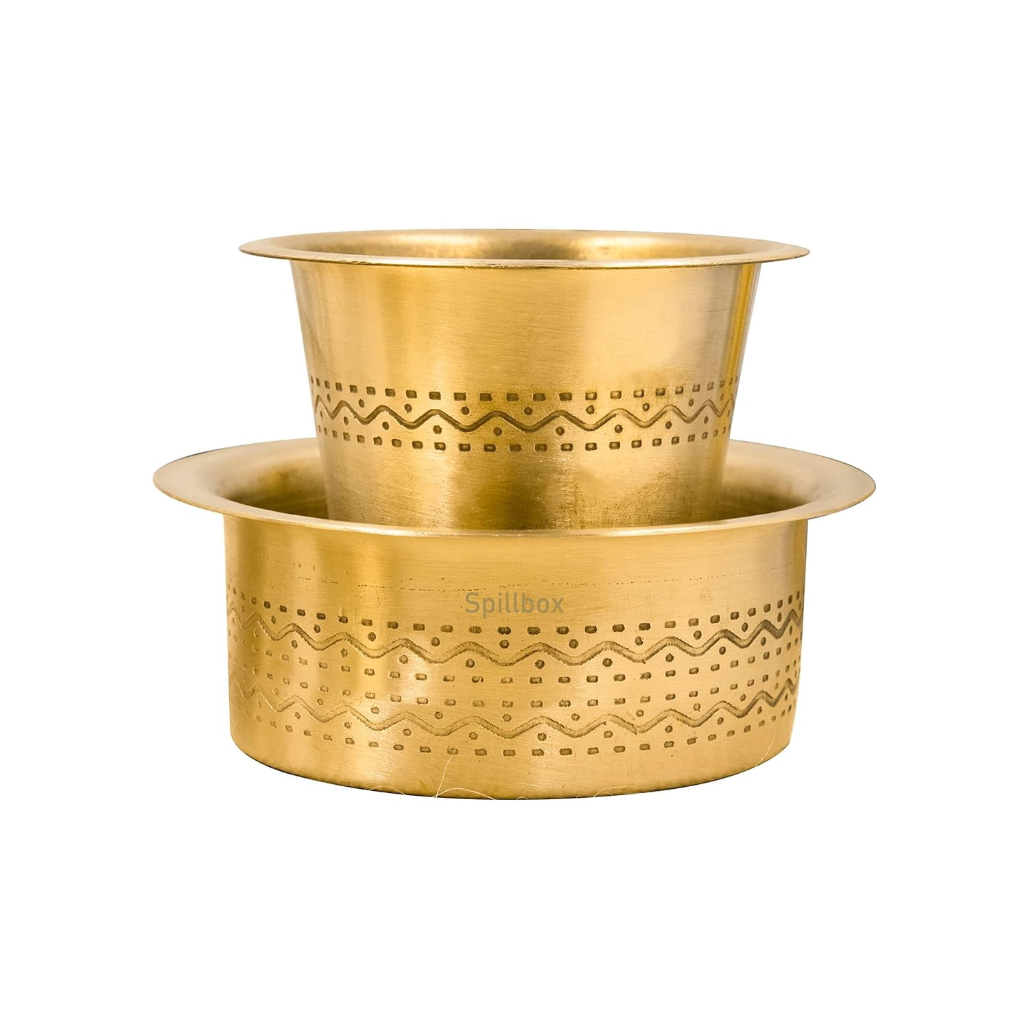Spillbox South Indian Brass Coffee Cup and Dabra 120ML | Dabara ...