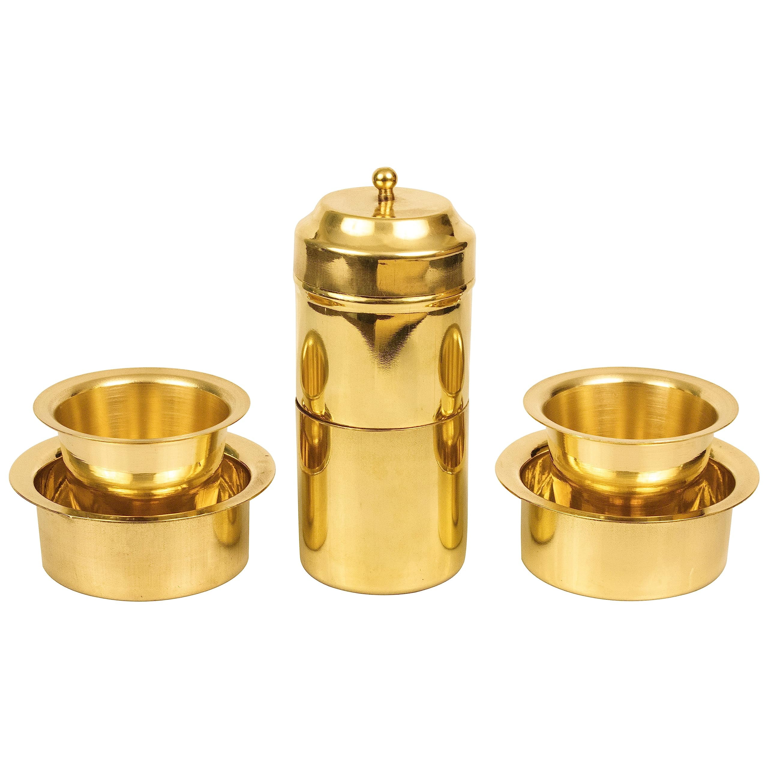 Spillbox Traditional Brass Filter Coffee Maker, Brass, Decoction Liquid ...