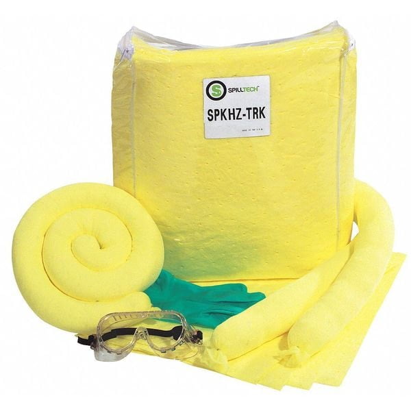 Spilltech Spill Kit,Bag,Chemical/Hazmat,6" H SPKHZ-TRK - Walmart.com