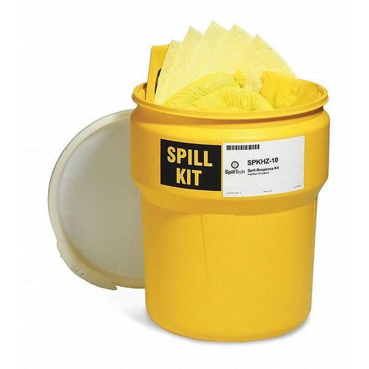 Spilltech Spill Kit,Drum,Chemical/Hazmat,18" H SPKHZ-10 - Walmart.com