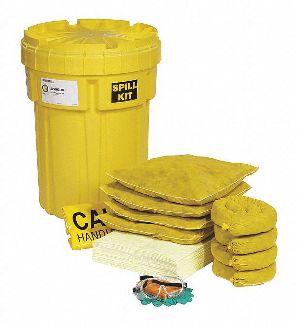 Spilltech Spill Kit,Drum,Chemical/Hazmat,30" H SPKHZ-30 - Walmart.com