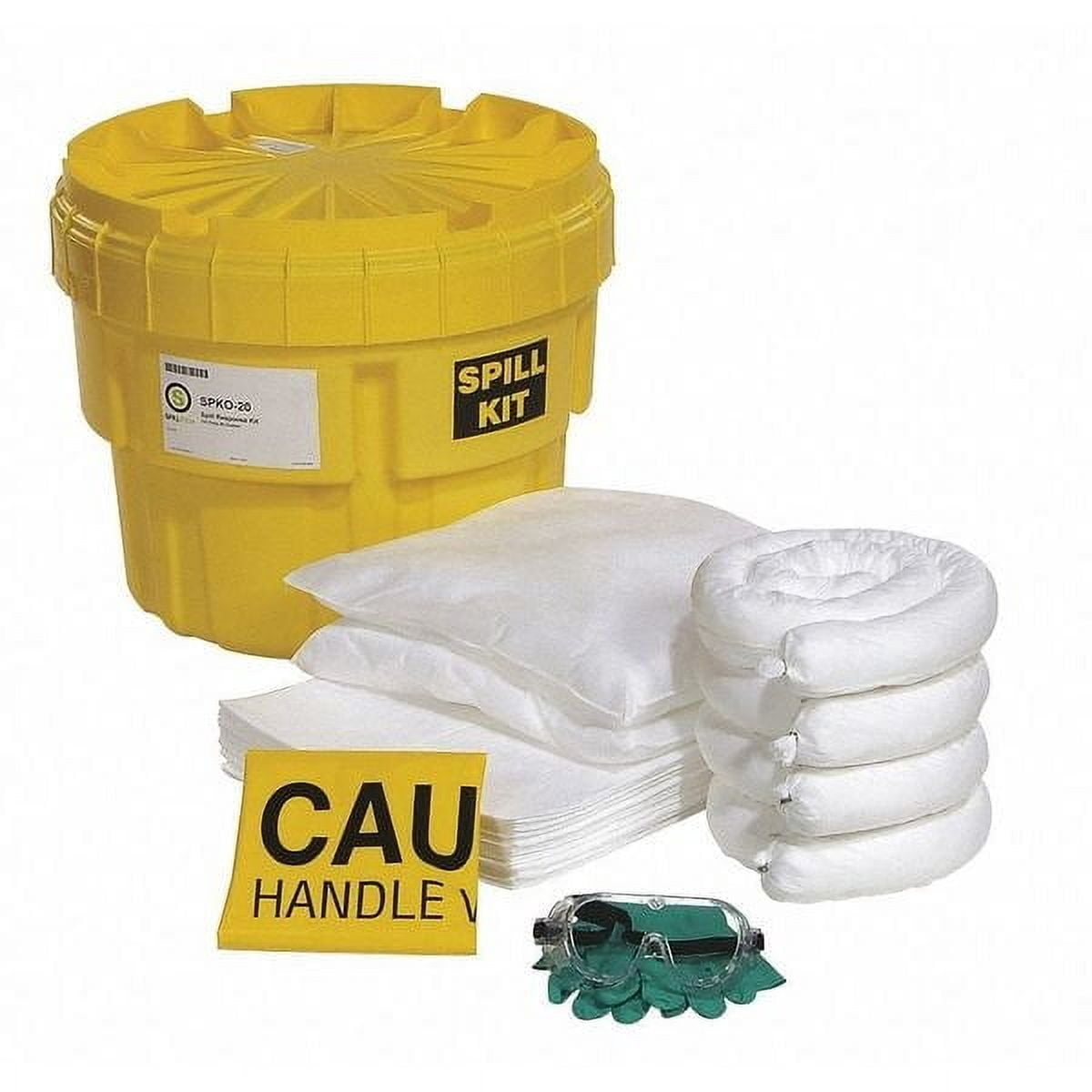 Spilltech Spill Kit,Drum,Oil-Based Liquids,19" H SPKO-20 - Walmart.com