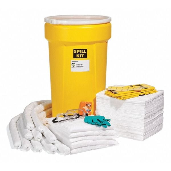 Spilltech Spill Kit,Drum,Oil-Based Liquids,24" H SPKO-55 - Walmart.com