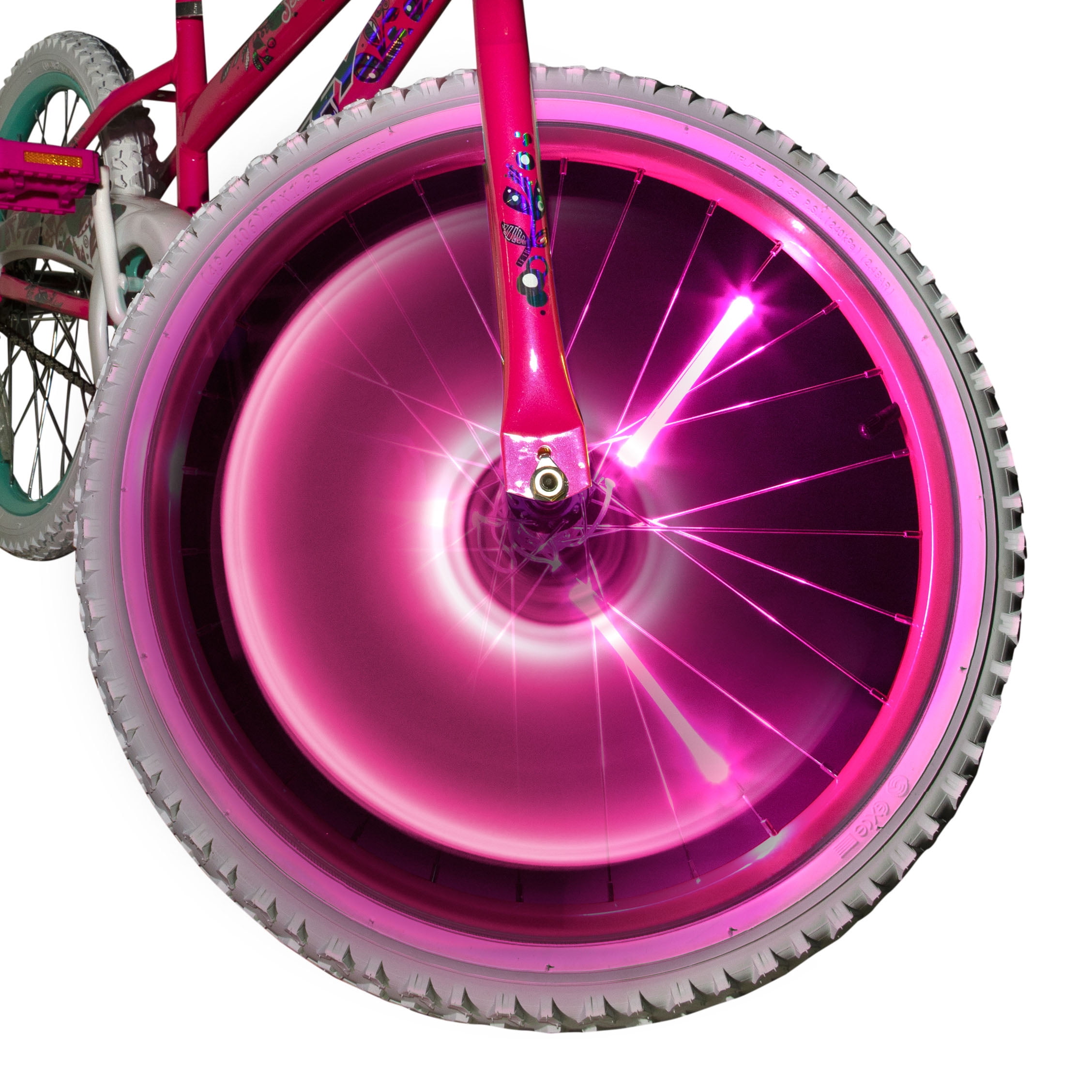 Spin Brightz LED Bicycle Spoke Tube Lights, Weather Resistant, for 1 ...