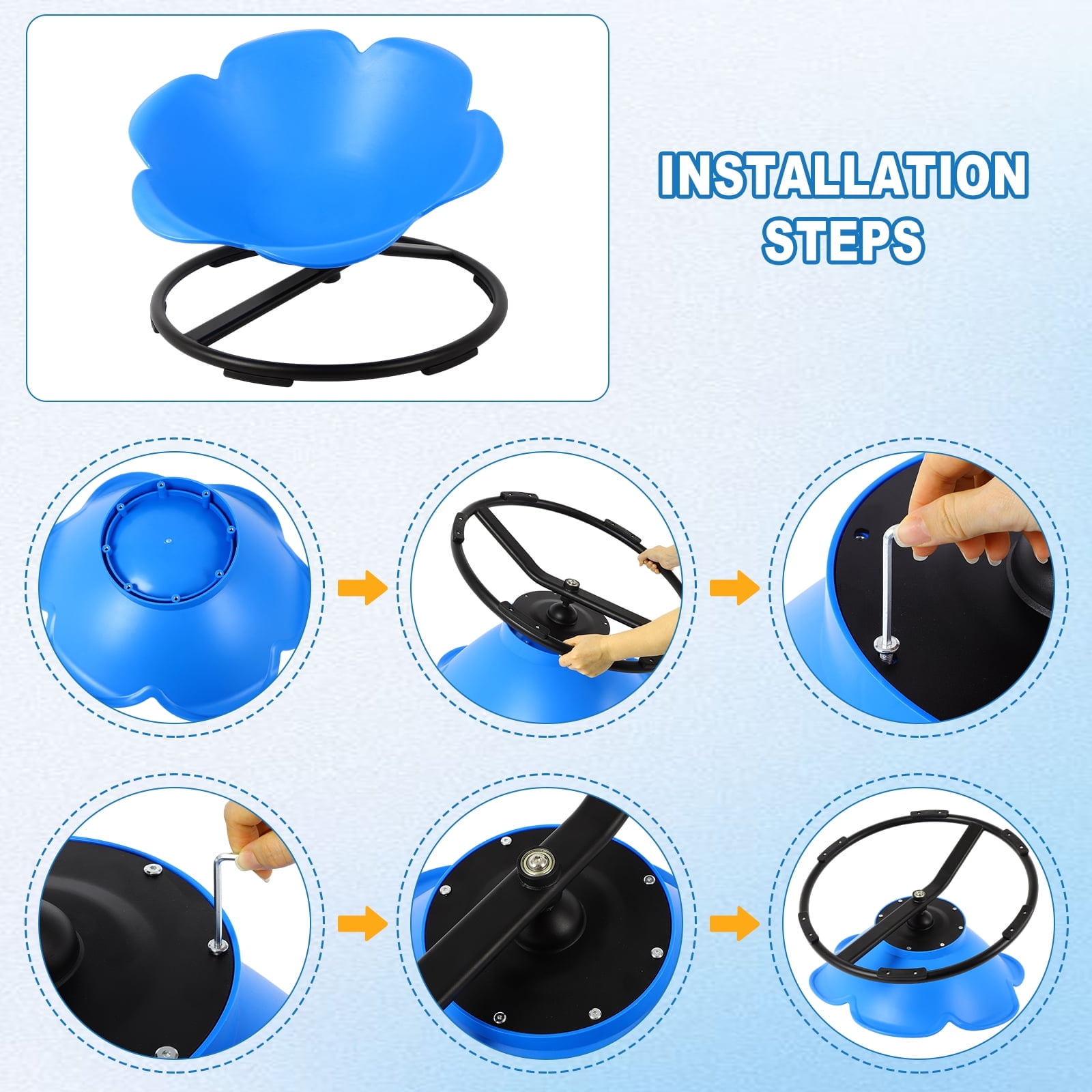 Spin Chair for Kids Autism - Sit and Spin, Sensory Spinning Chair， ADHD ...
