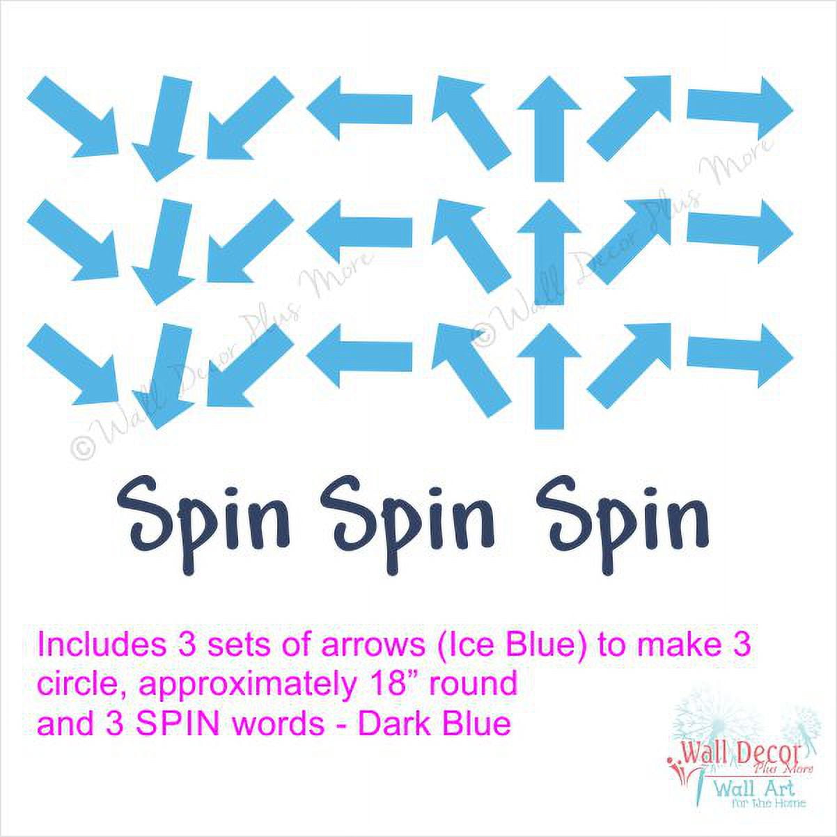 Spin Circle Arrow Sensory Path Activity Floor Decal Stickers for School ...