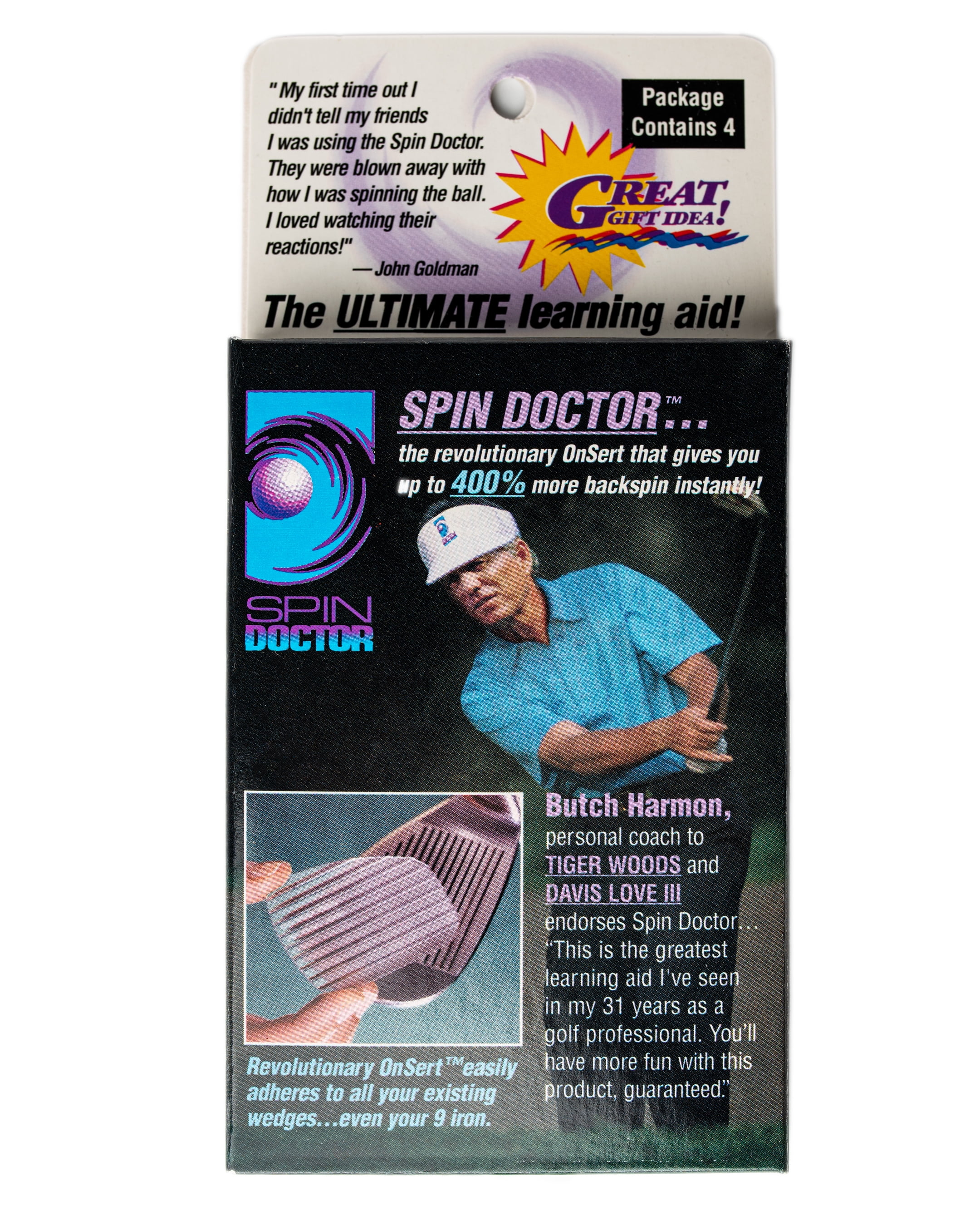 Spin Doctor RI Reverse Groove Onsert Golf Wedge Face- 4 Pack (Right ...