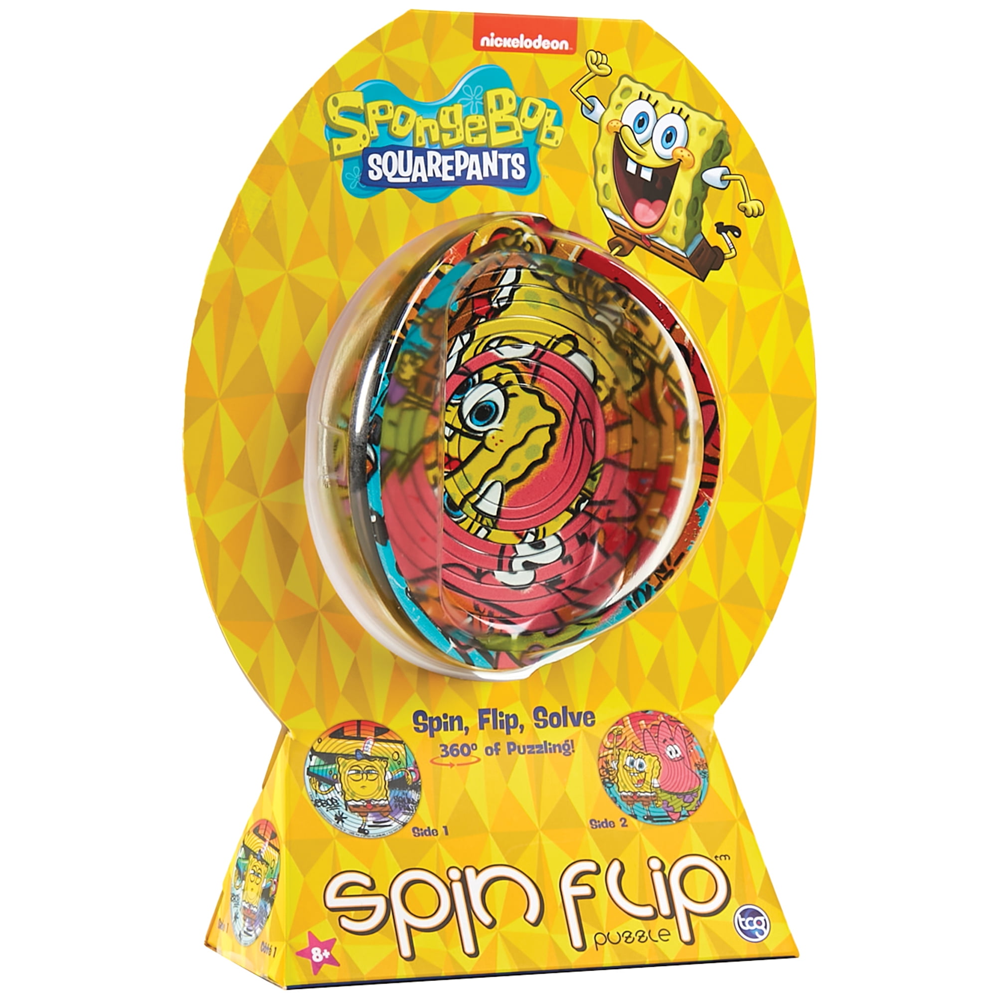 Spin Flip SpongeBob Puzzle - 12 Rings - Double-Sided - Rotate & Solve ...