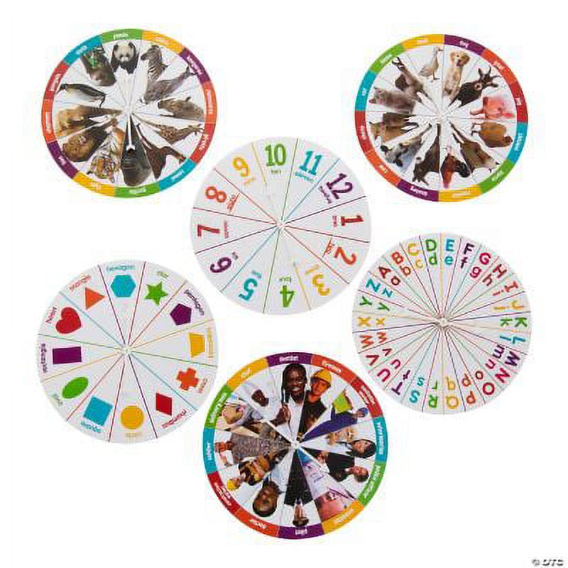 Spin & Identify Spinners, Classroom, Educational, 6 Pieces - Walmart.com