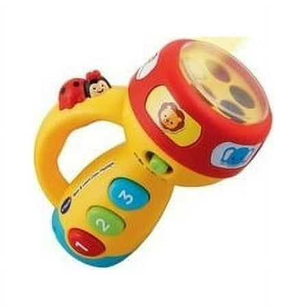 VTech Toddler's Magic Colored Light Flash Toy - Spin & Learn Flashlight ...