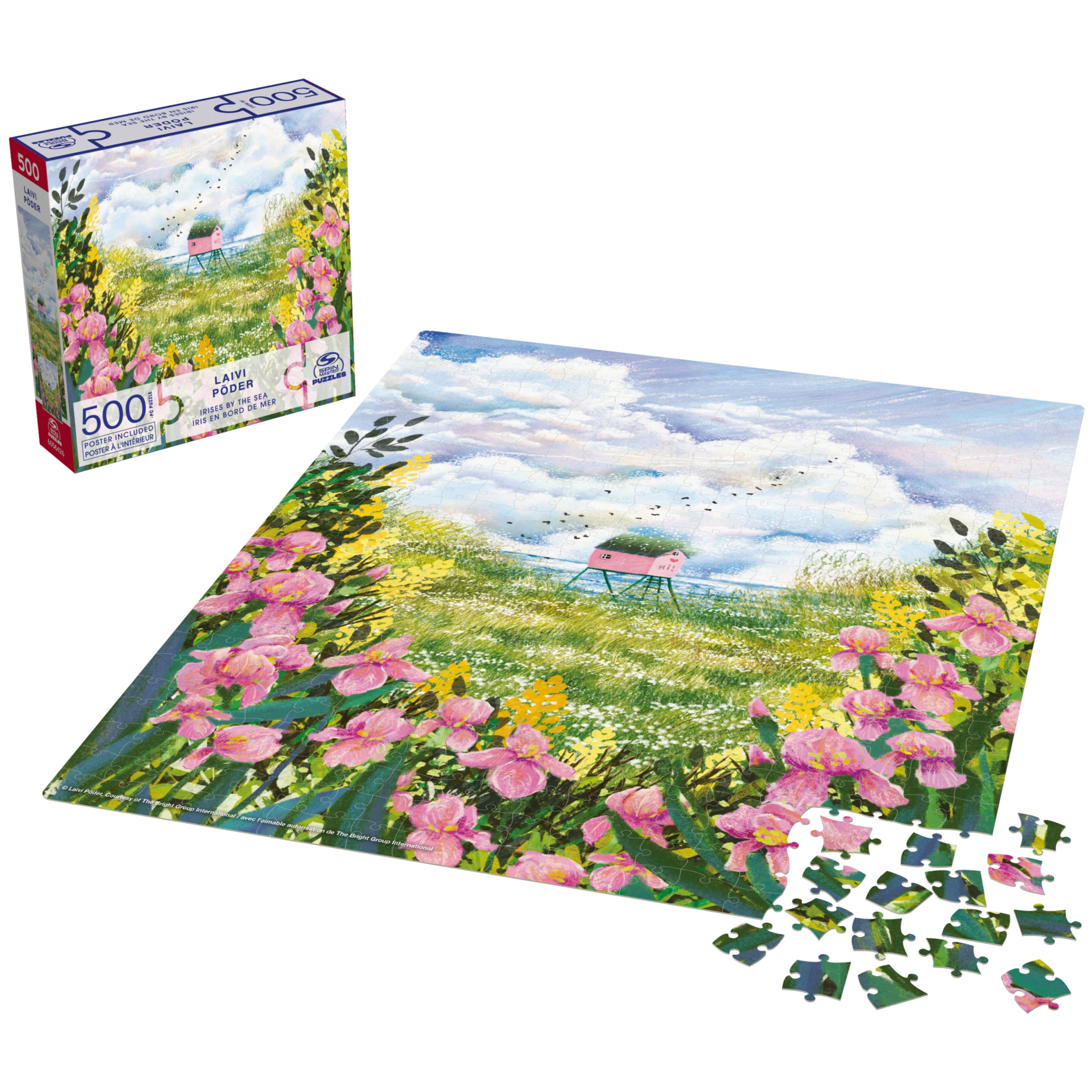 Spin Master Puzzles, Iris by the Sea 500pc Jigsaw Puzzle, for Ages 8 ...