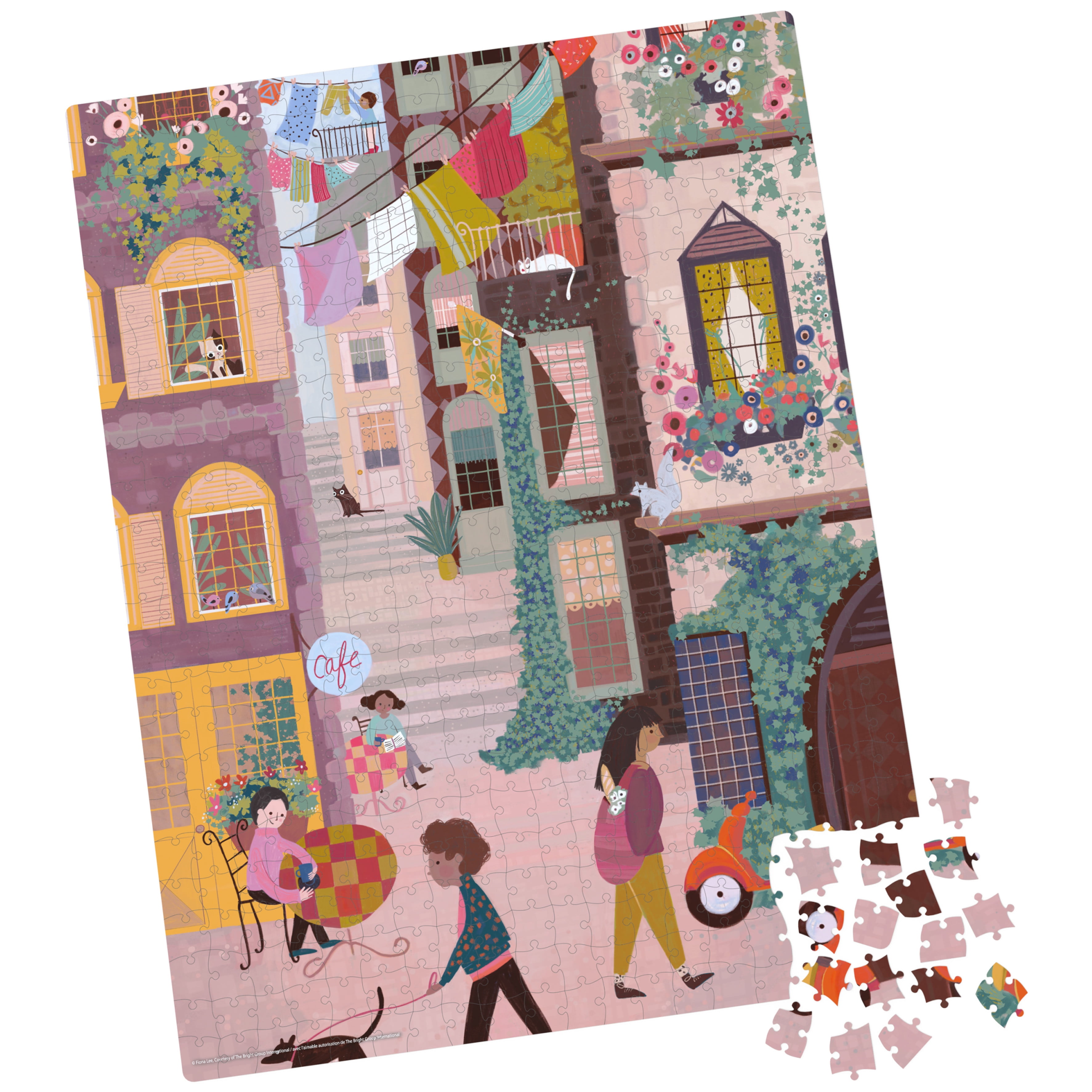 Spin Master Puzzles, Charming Side Street Jigsaw Puzzle 500 Pieces by ...