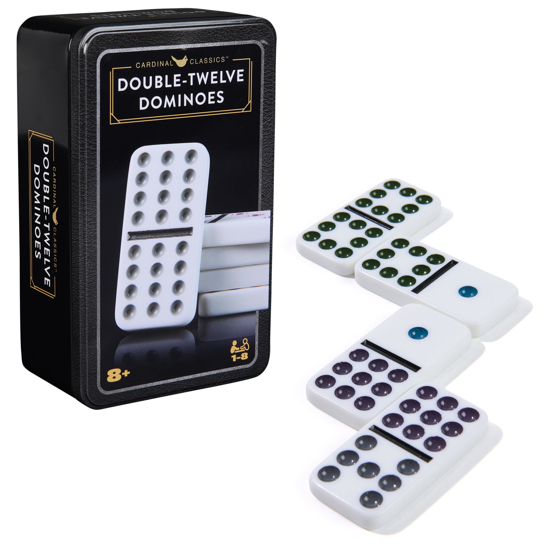 Spin Master Games, Cardinal Classics, Double Twelve Dominoes Set in ...