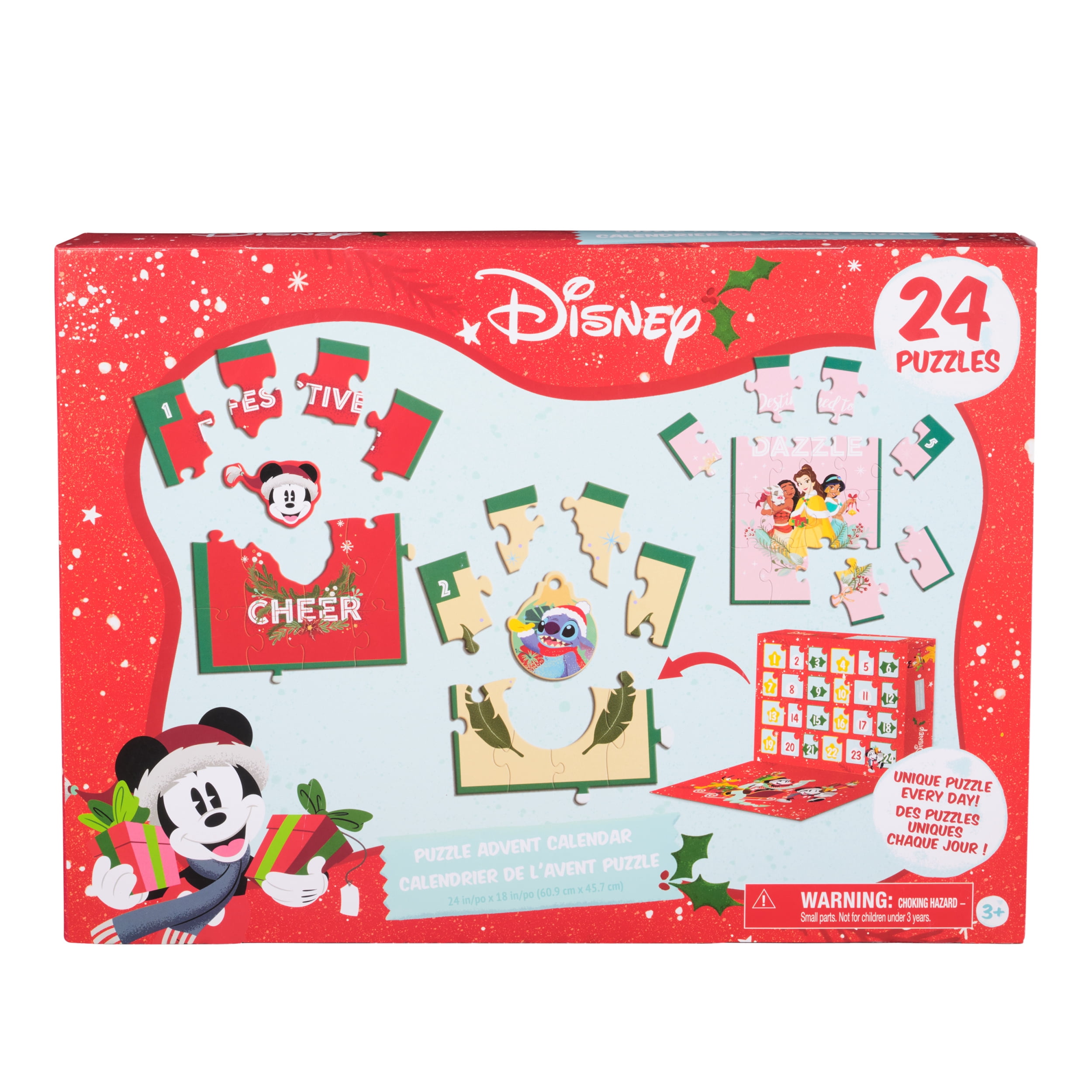 Spin Master Games, Disney Puzzle Advent Calendar, 24 Unique Puzzles to ...