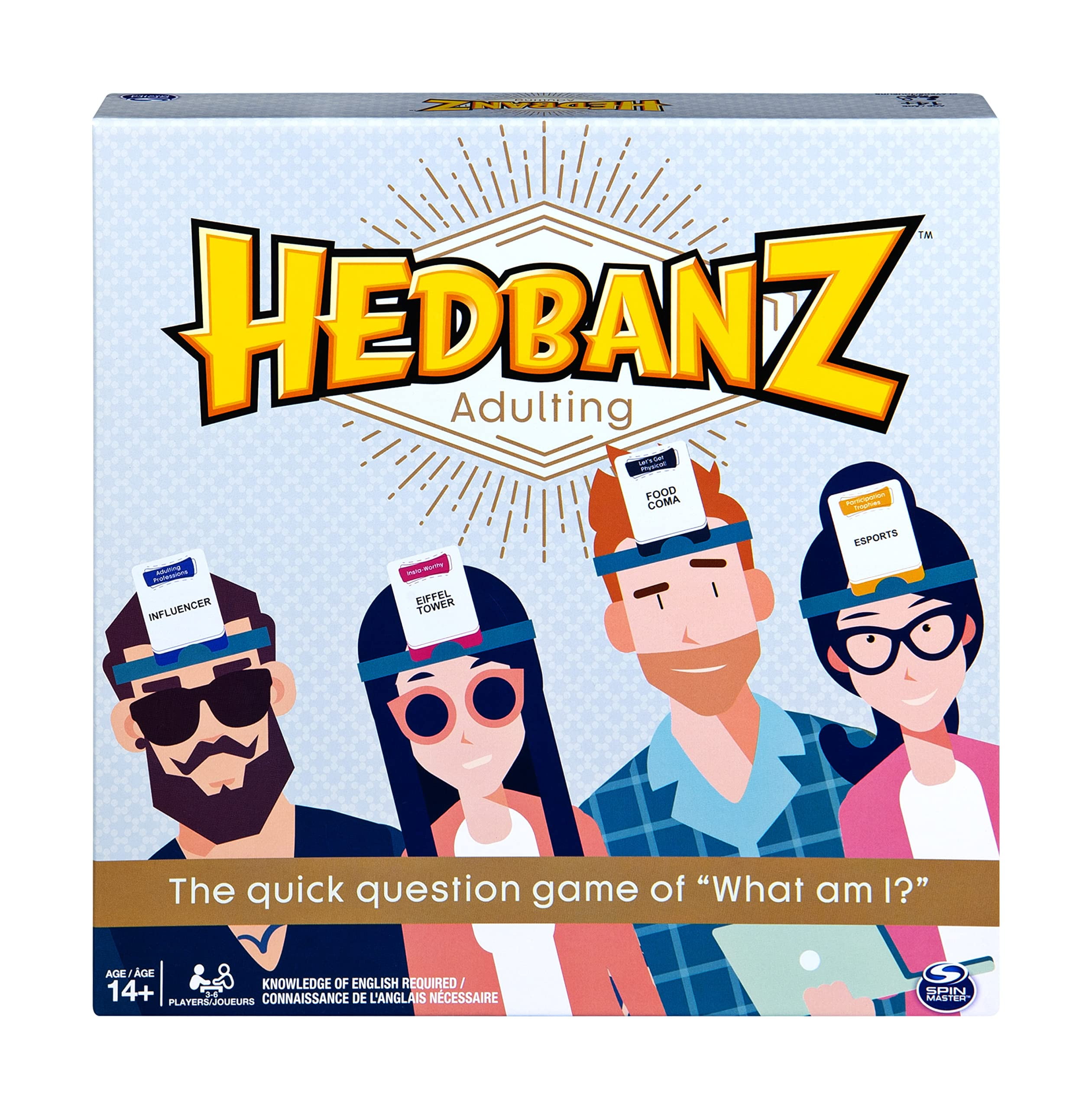 Spin Master Games Hedbanz Adulting, Hilarious Party Game of Guessing ...