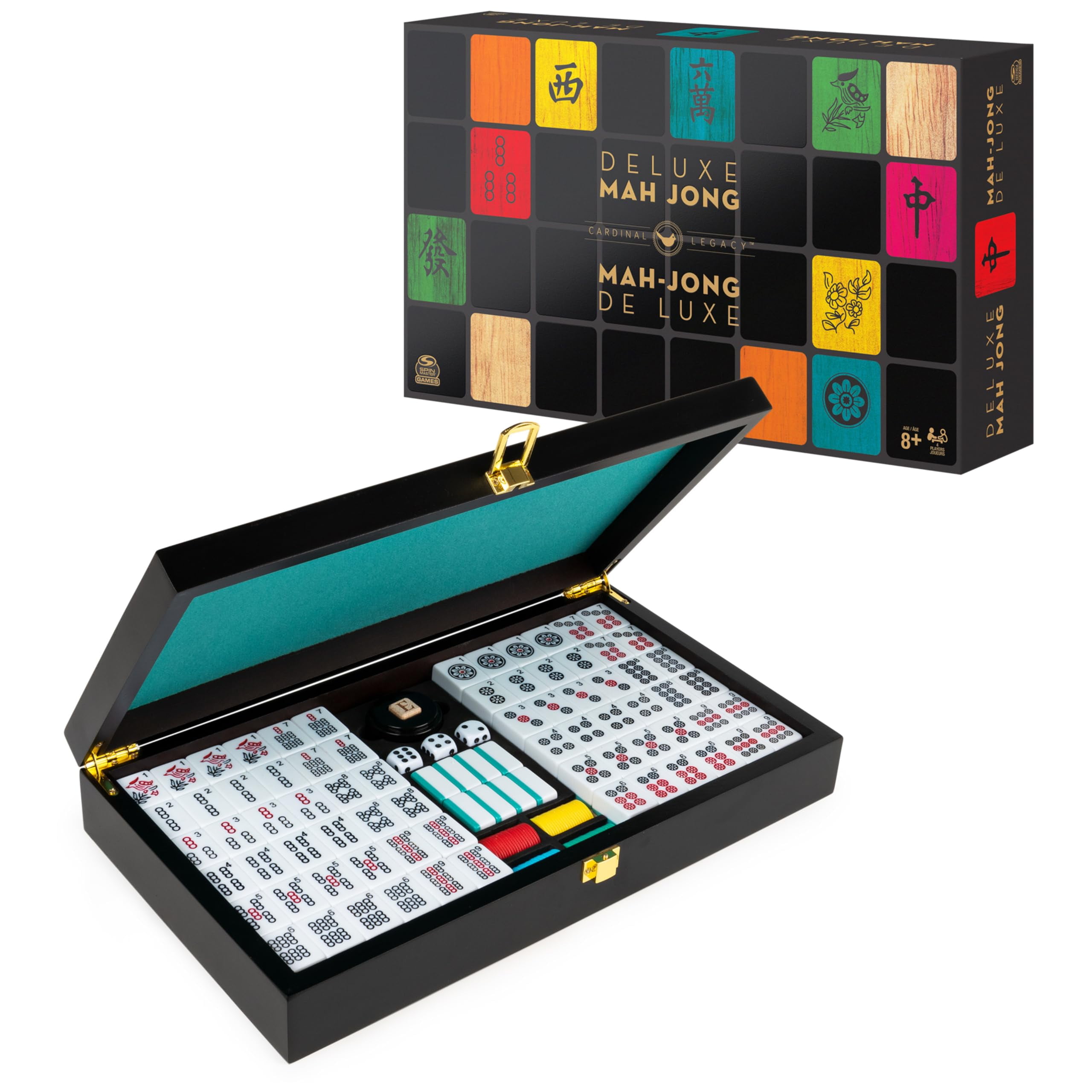 Spin Master Games Legacy IFF17 Deluxe Mah Jong Classic Game with Two ...