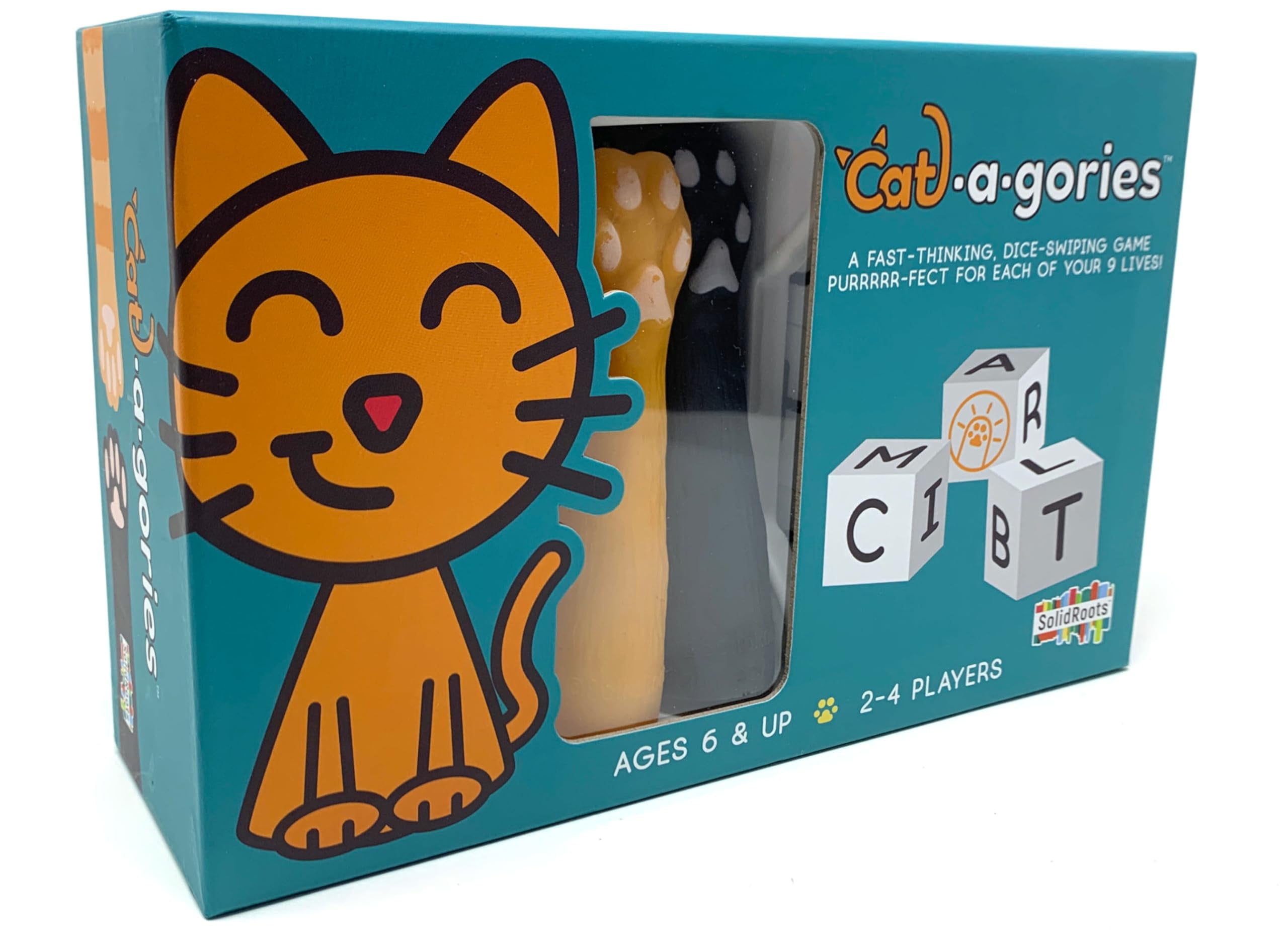 Spin Master Games, SolidRoots Cat-a-gories, Vocabulary Learning Dice Game for 2-4 Players ...